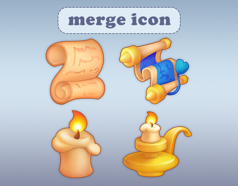 ArtStation - Icons for merge game