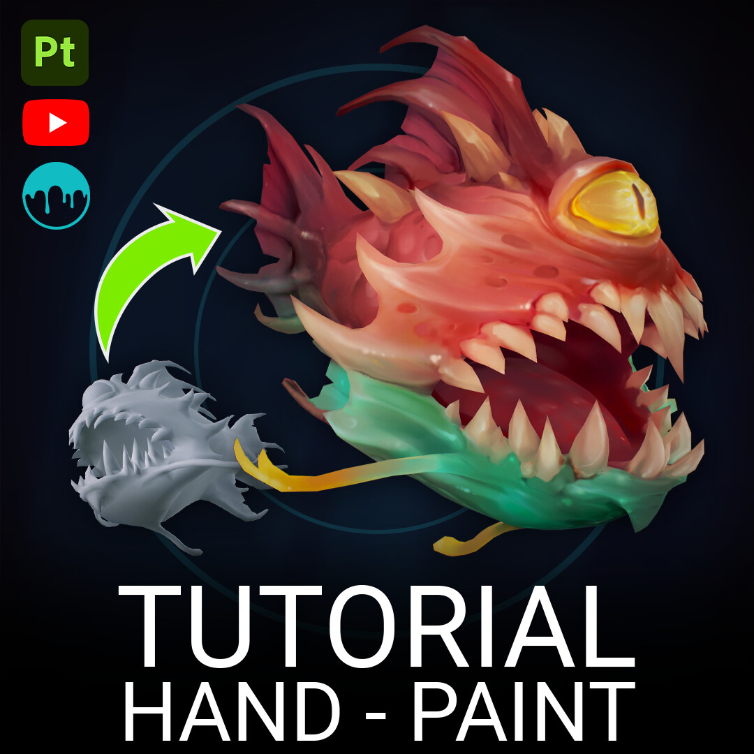 ArtStation - STYLIZED TEXTURE FISH (WAYFINDER) - Tutorial