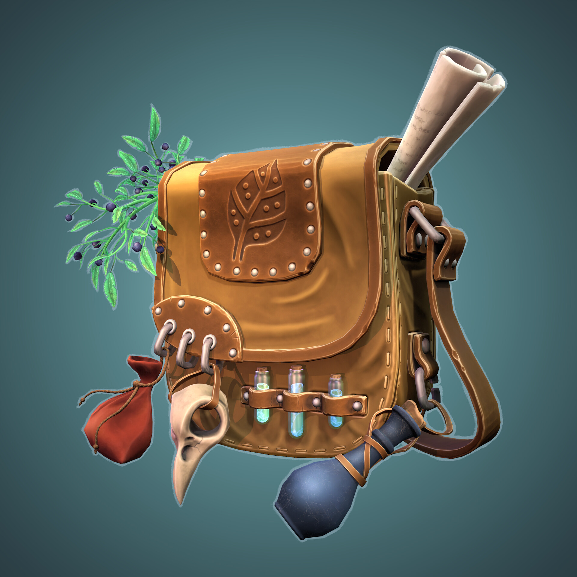 ArtStation - Stylized Bag