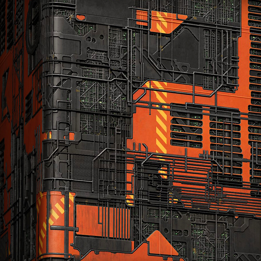 ArtStation - Procedural Borg Cube / Sci-Fi Panels