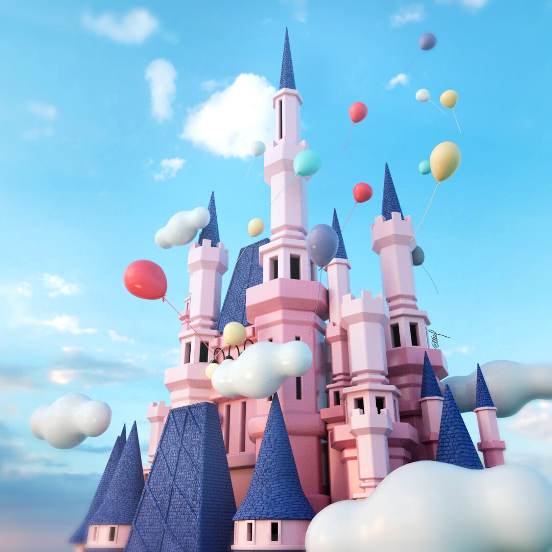 ArtStation - Pink Castle