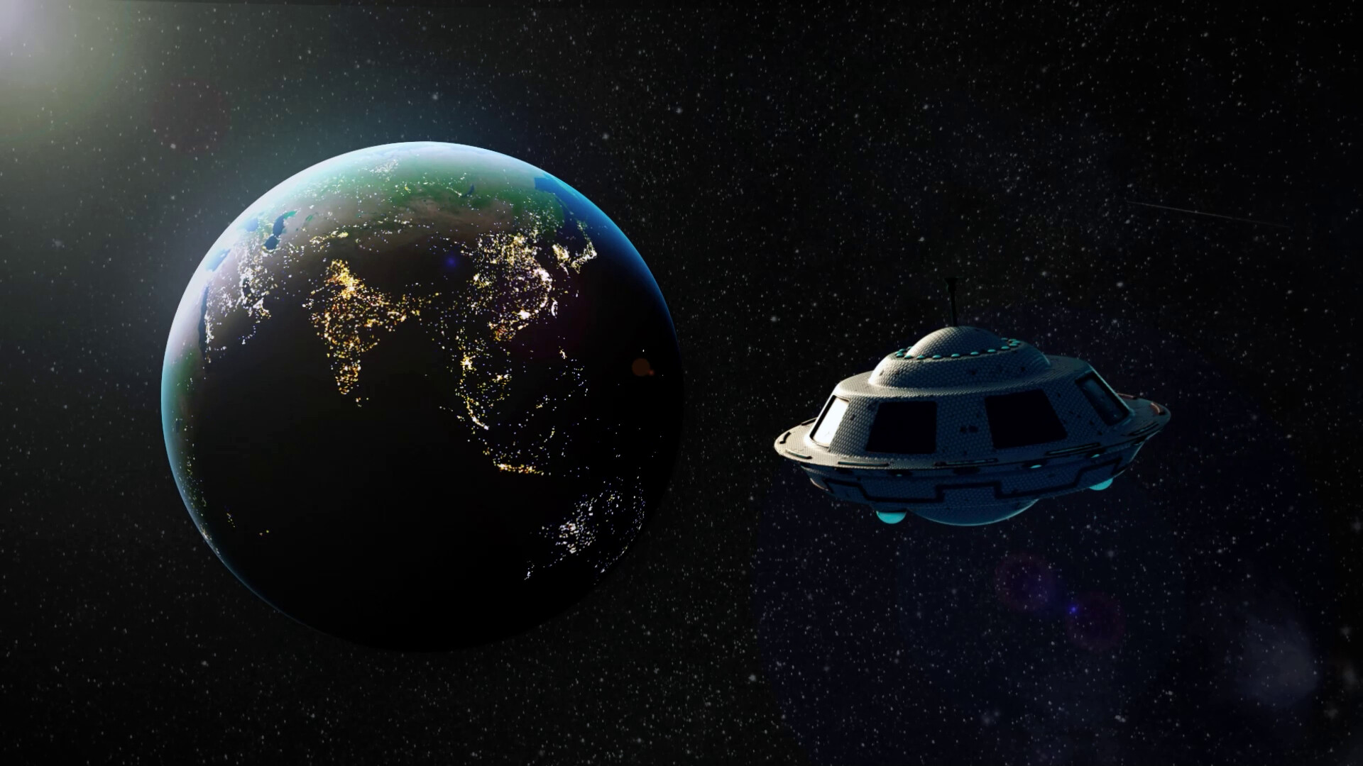 ArtStation - Spaceship Entry Scene Earth