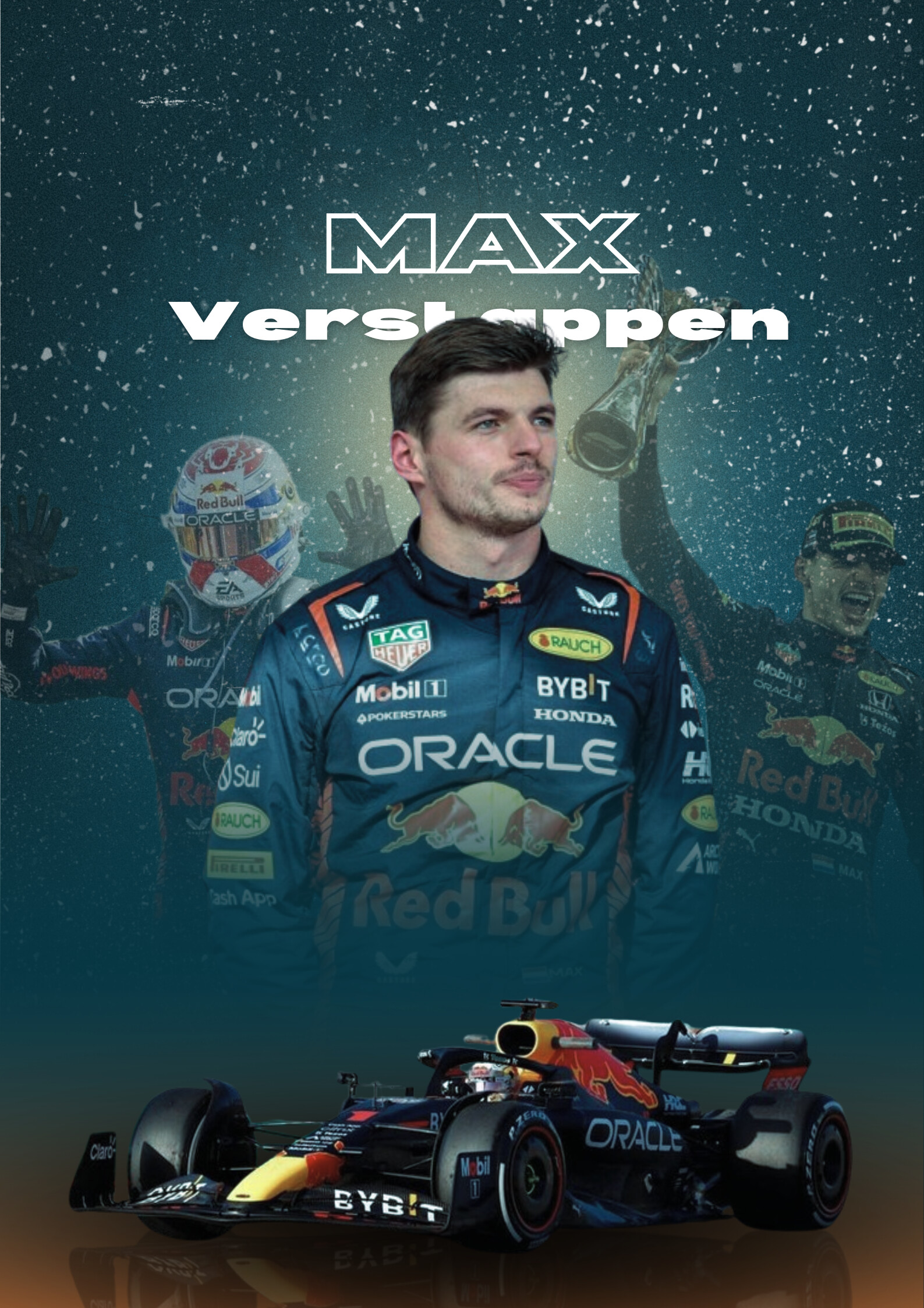ArtStation - Max Verstappen || poster design || graphic design
