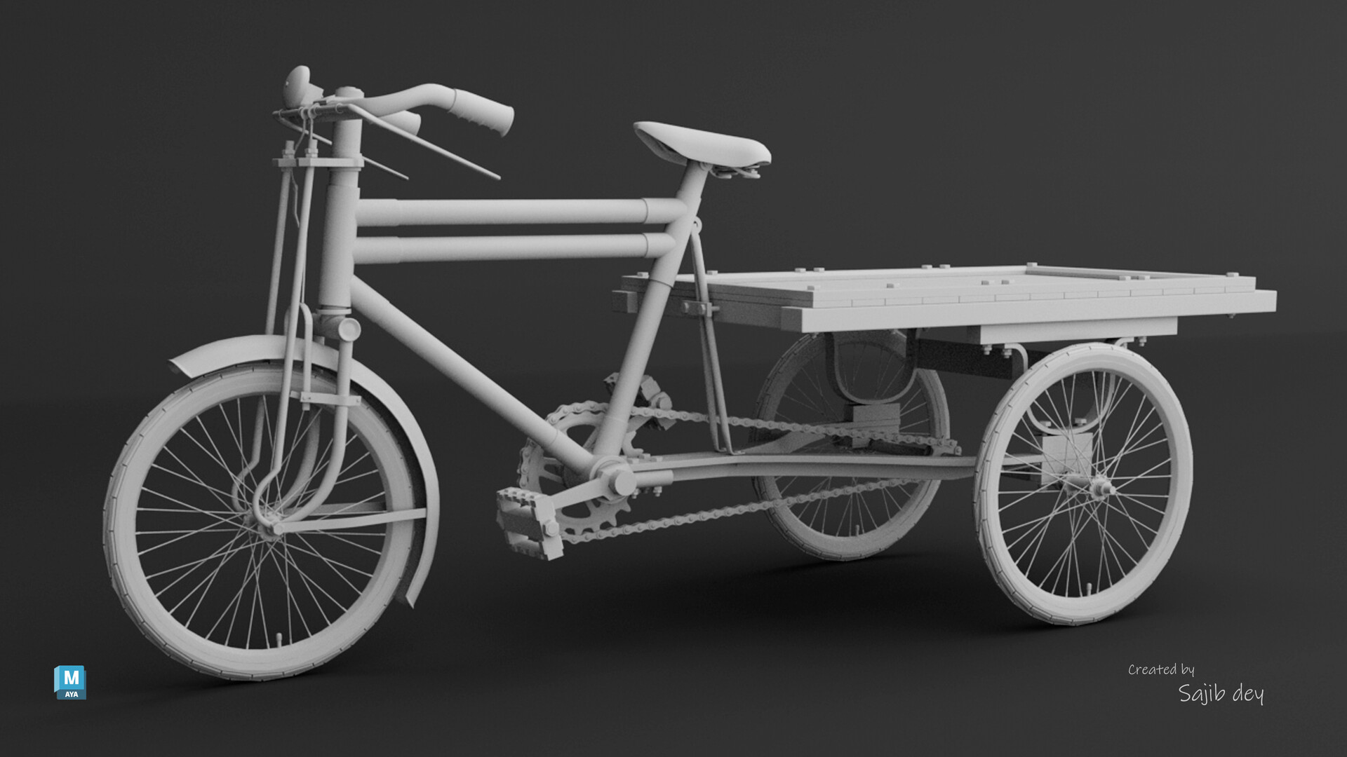 ArtStation - 3D Rickshaw Van model
