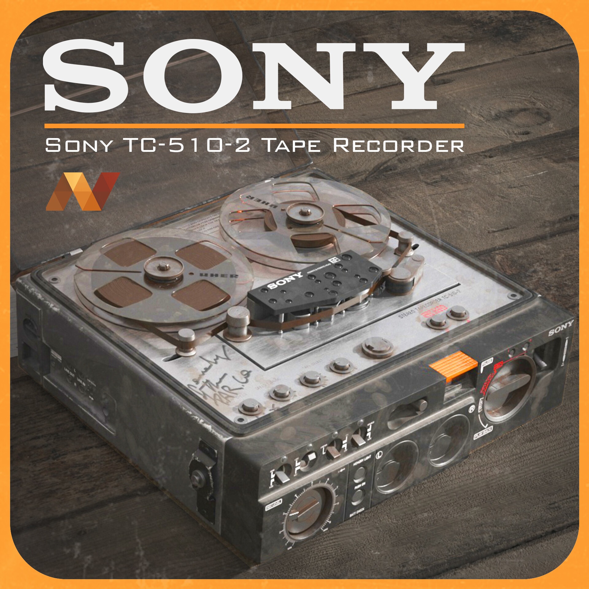 ArtStation - Sony TC-510-2 Tape Recorder