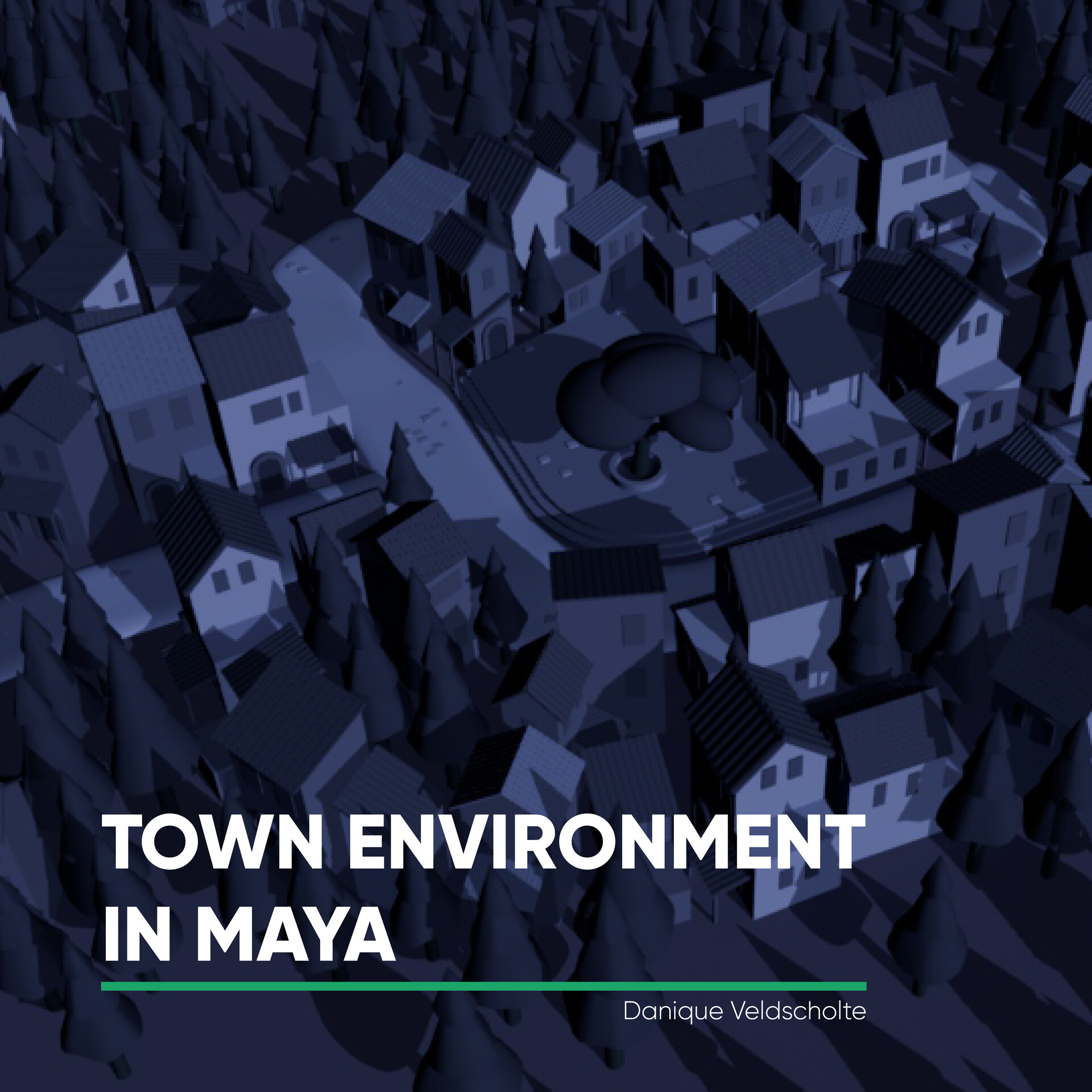 ArtStation - Town Environment in Maya