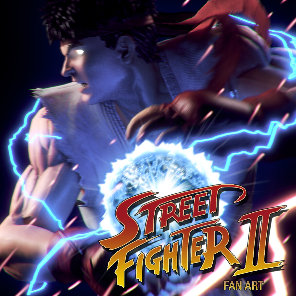 ArtStation - Ryu low poly model