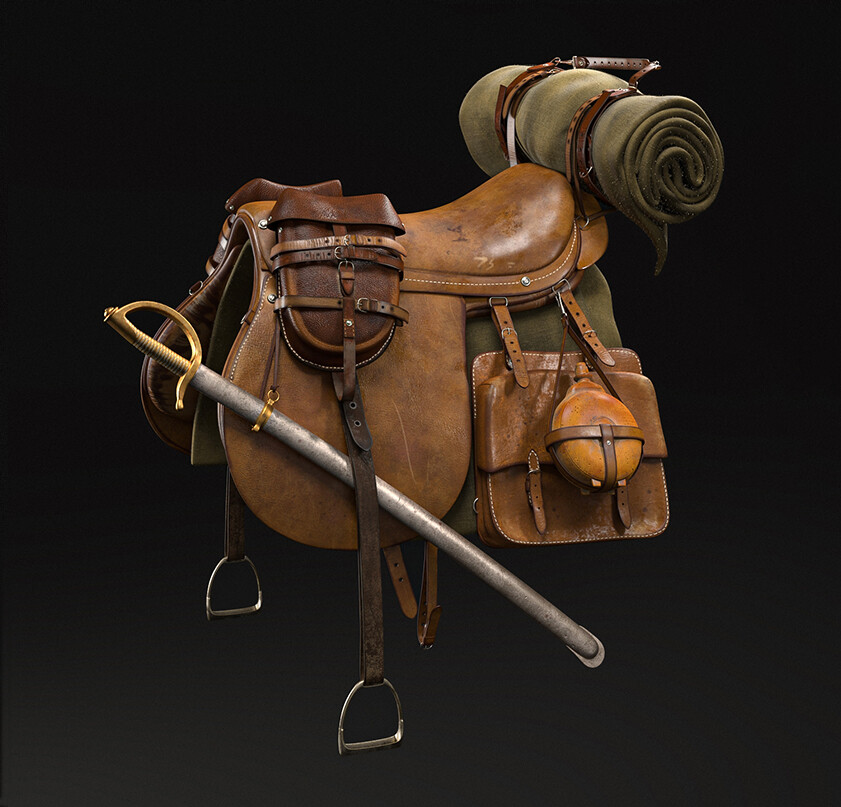 ArtStation - Horse Saddle Modeling