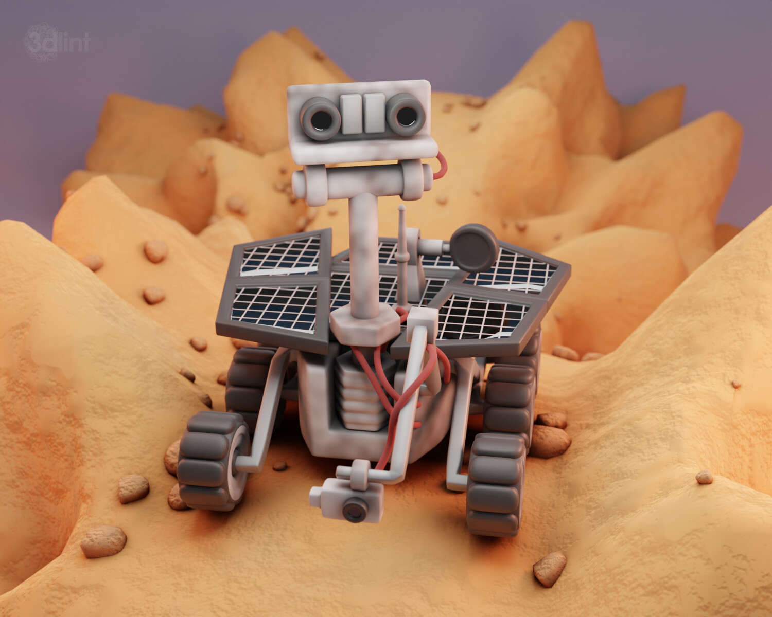 ArtStation - Oppy the Mars rover (Blender 3D Animation)