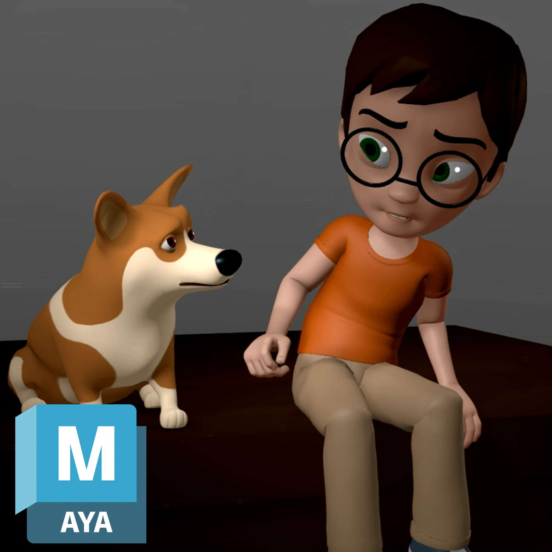 ArtStation - Troublemaker and His Dog Have a Chat