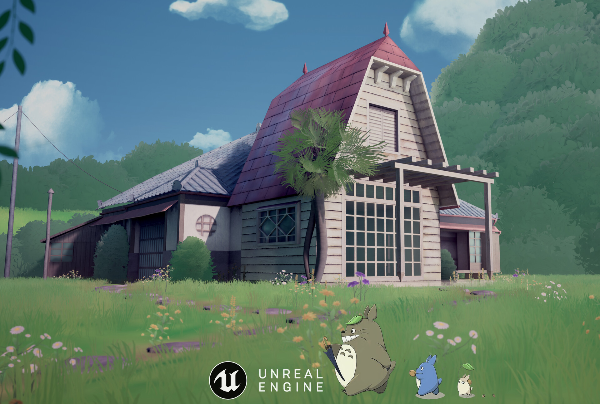 ArtStation - Ghibli Totoro House