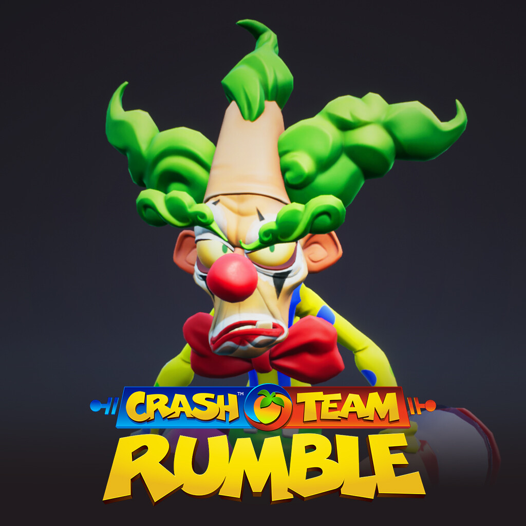 ArtStation - Crash Team Rumble - Sad Clown N. Brio