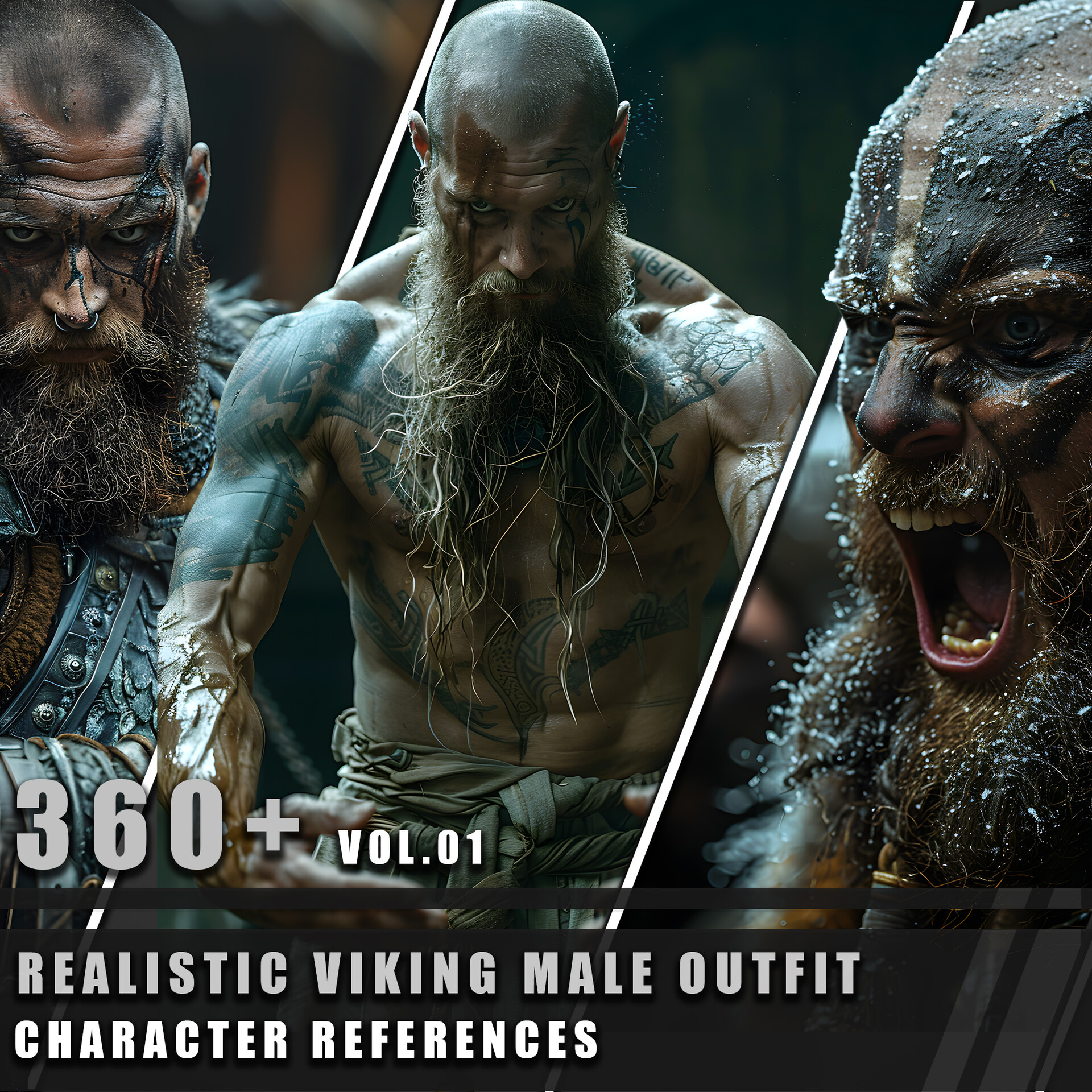 ArtStation - 360+ Realistic Viking Male Outfit - Character References ...