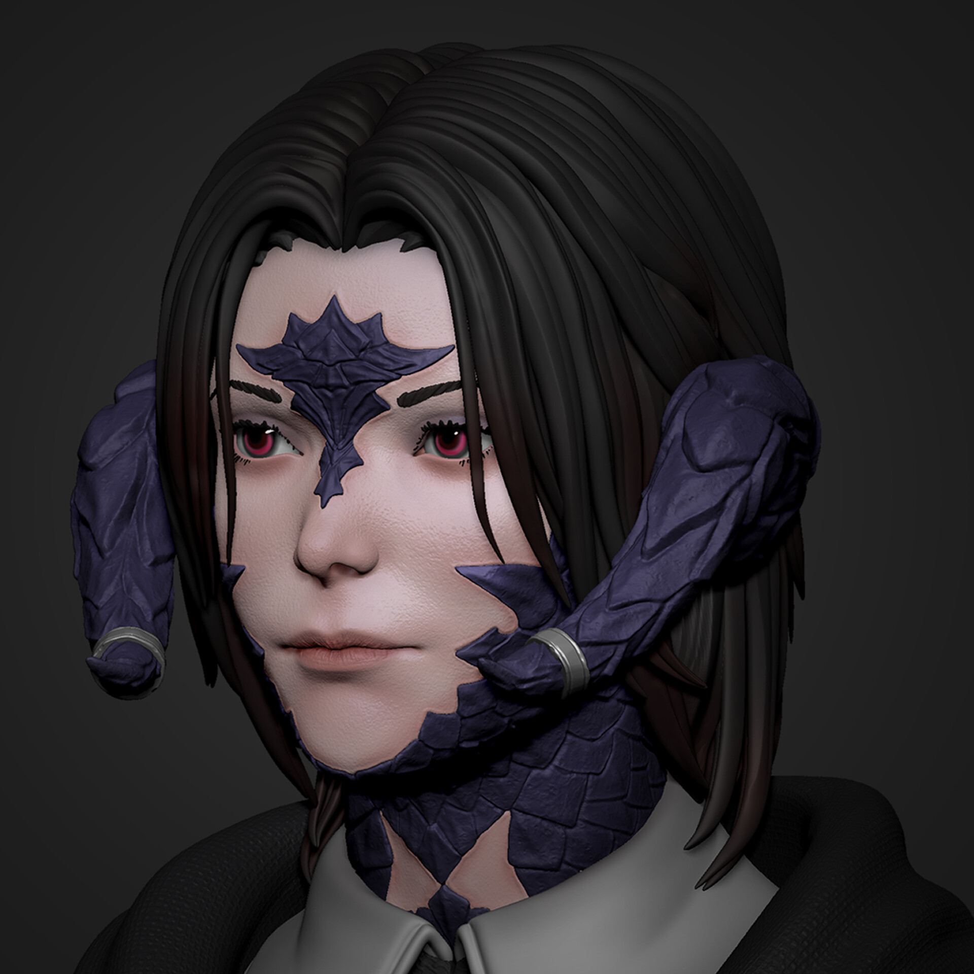ArtStation - FFXIV - Au Ra Character Sculpting