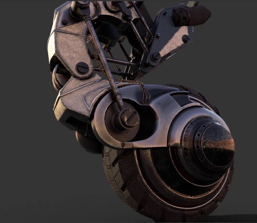 ArtStation - Futuristic One-Wheeled Vehicle