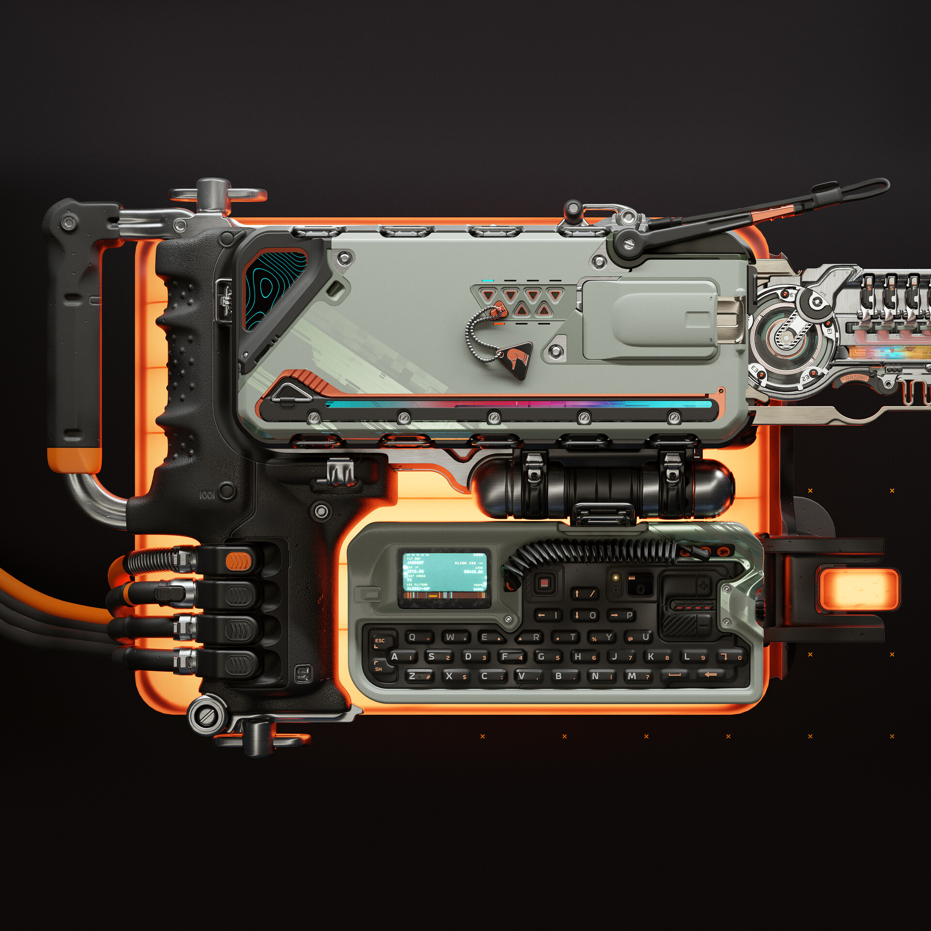 ArtStation - Encryption device "MHD-4"