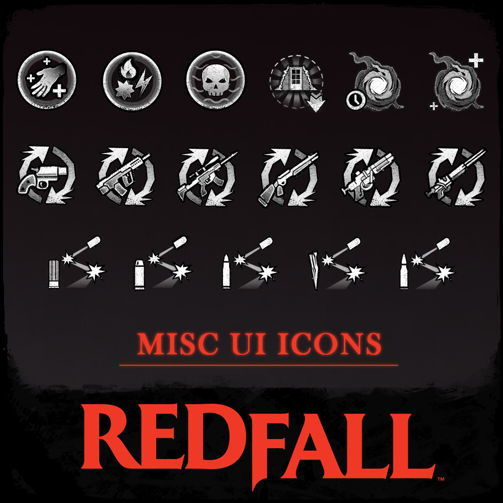 ArtStation - Redfall: Misc UI Icons