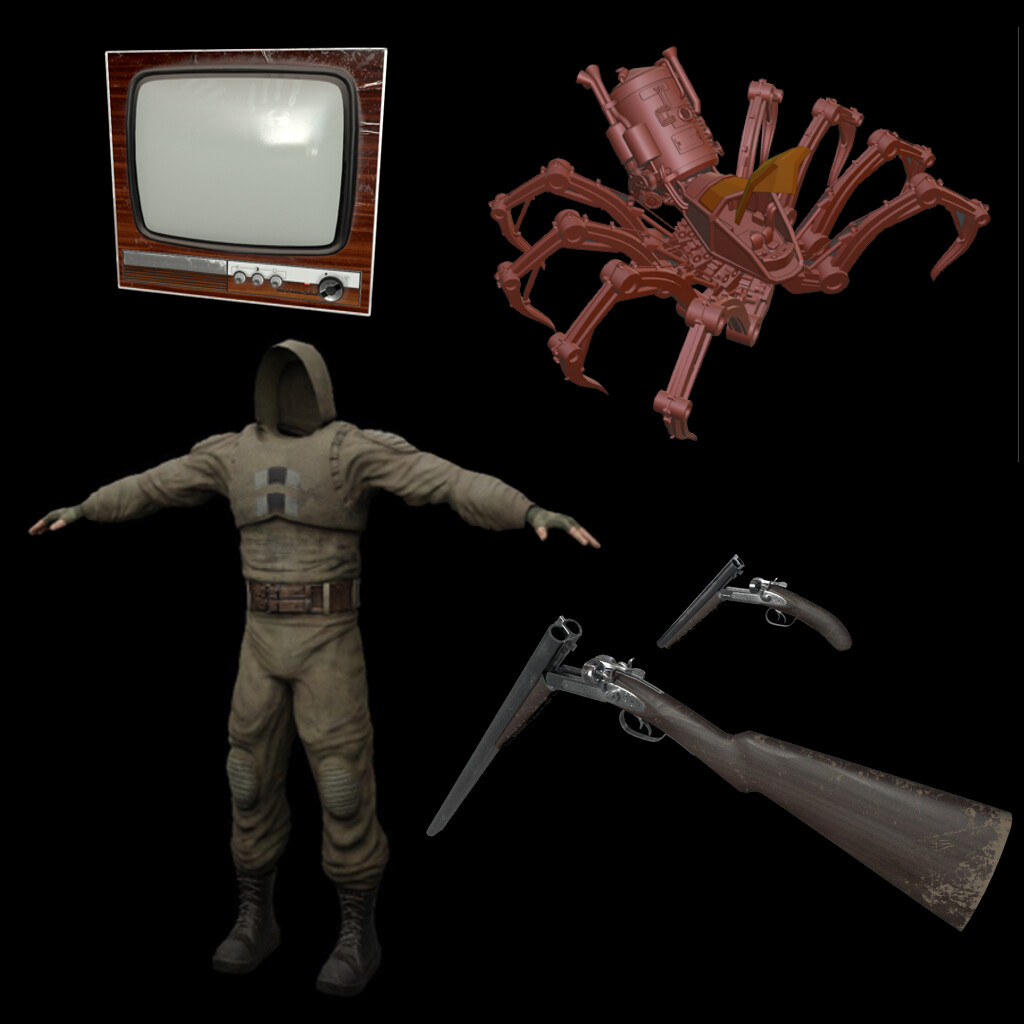 ArtStation - Game-ready models, hard-surface models