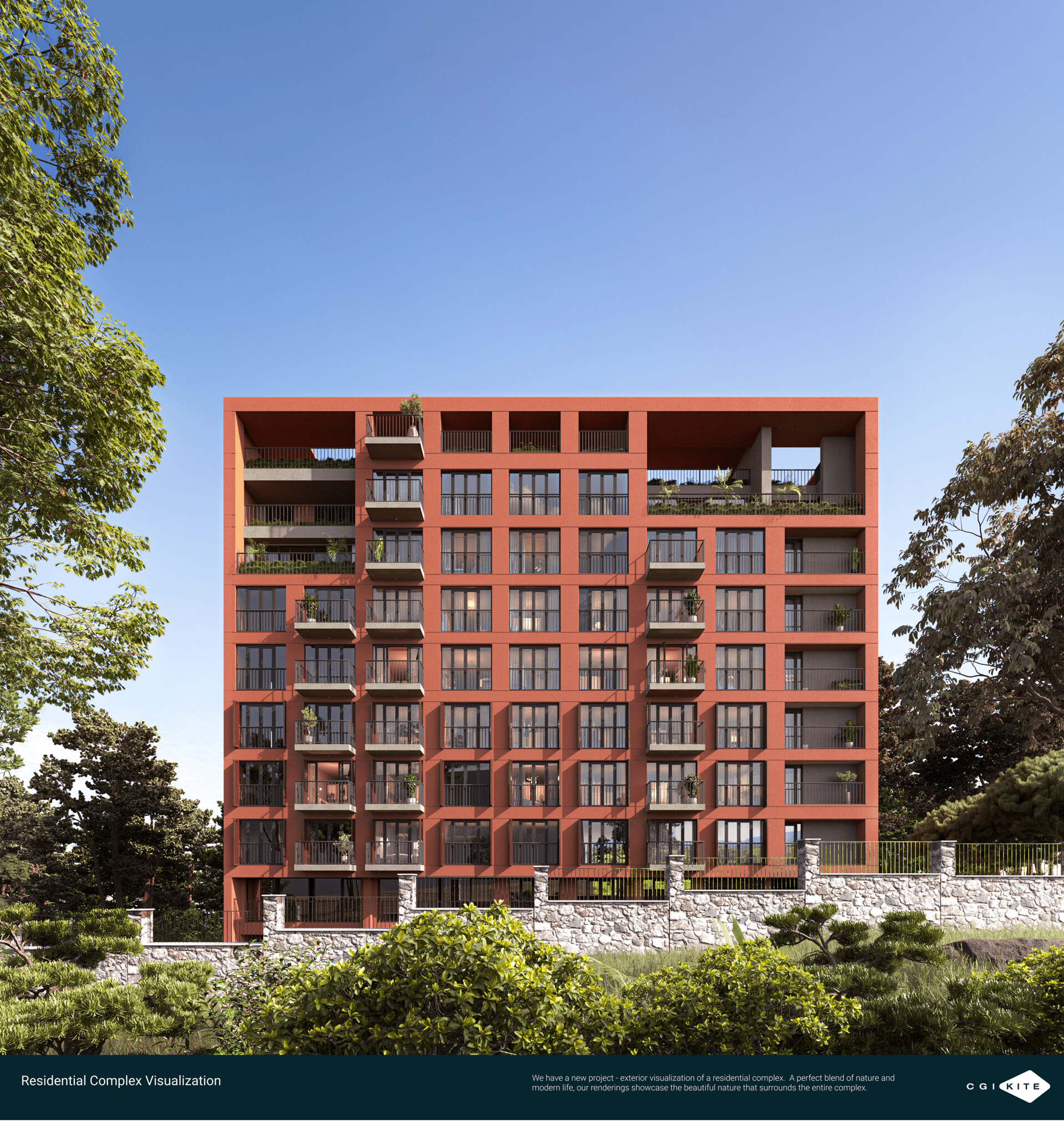 ArtStation - Residential Complex Visualization