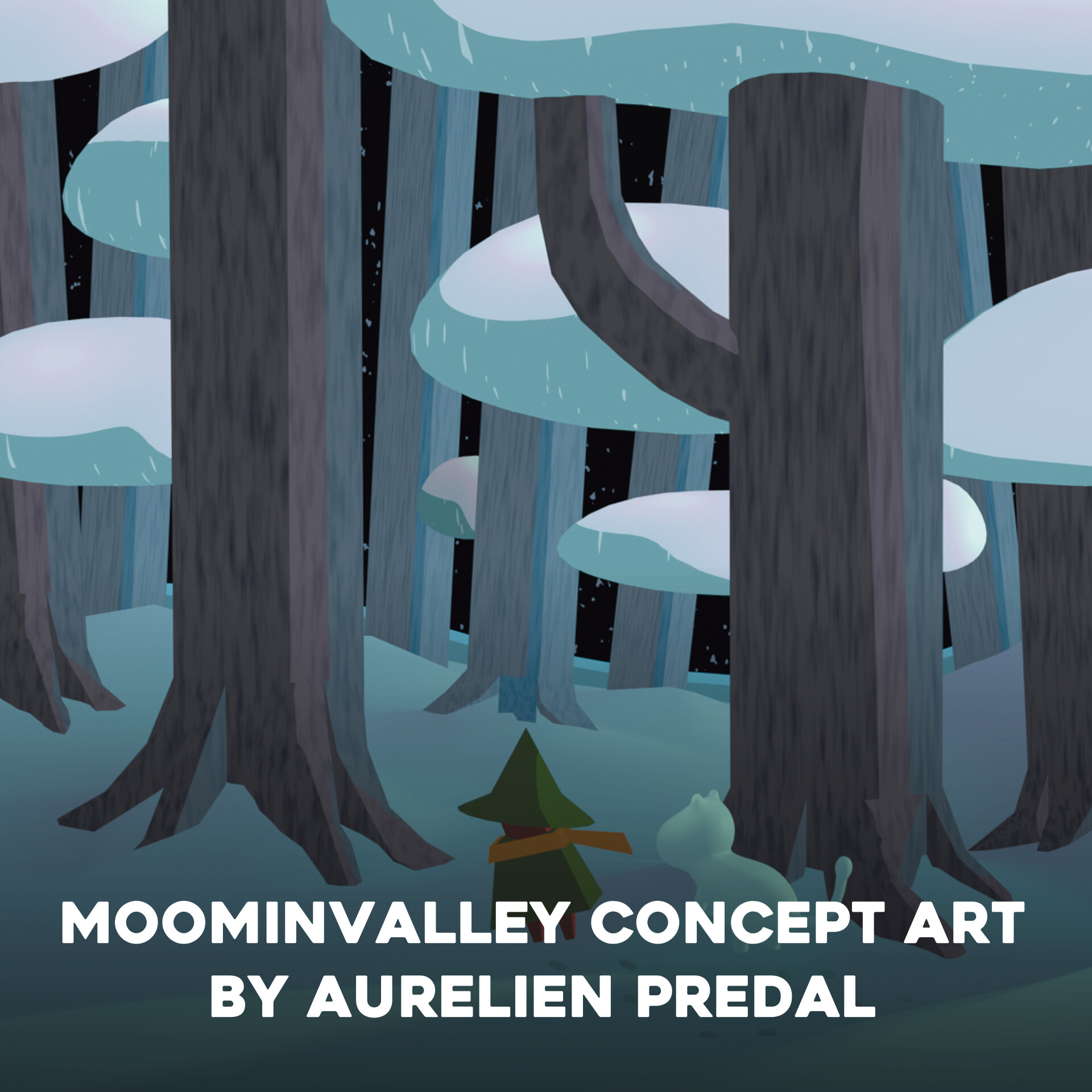 ArtStation - Moominvalley 3D Environment (Concept Art by Aurélien Predal)