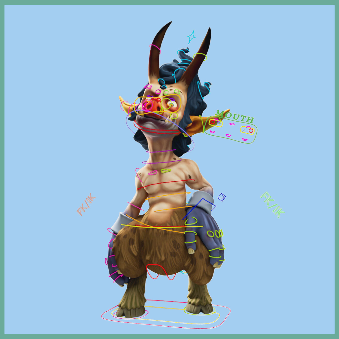 ArtStation - Kuzutik Full Body Rig