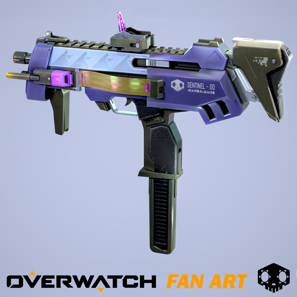 ArtStation - Overwatch Fan Art: Sombra-Machine Pistol