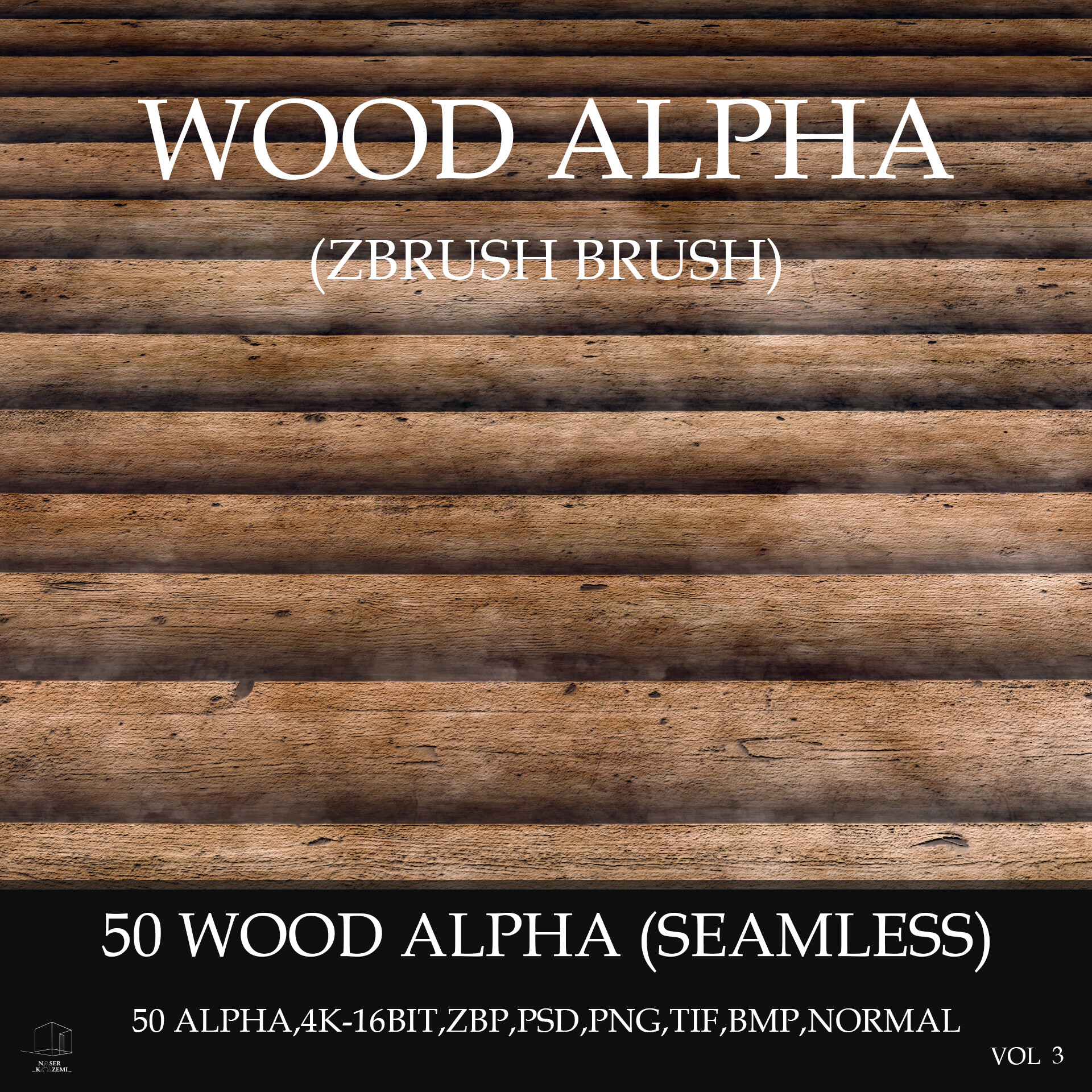 ArtStation - 50 WOOD ALPHA (SEAMLESS) -VOL 3
