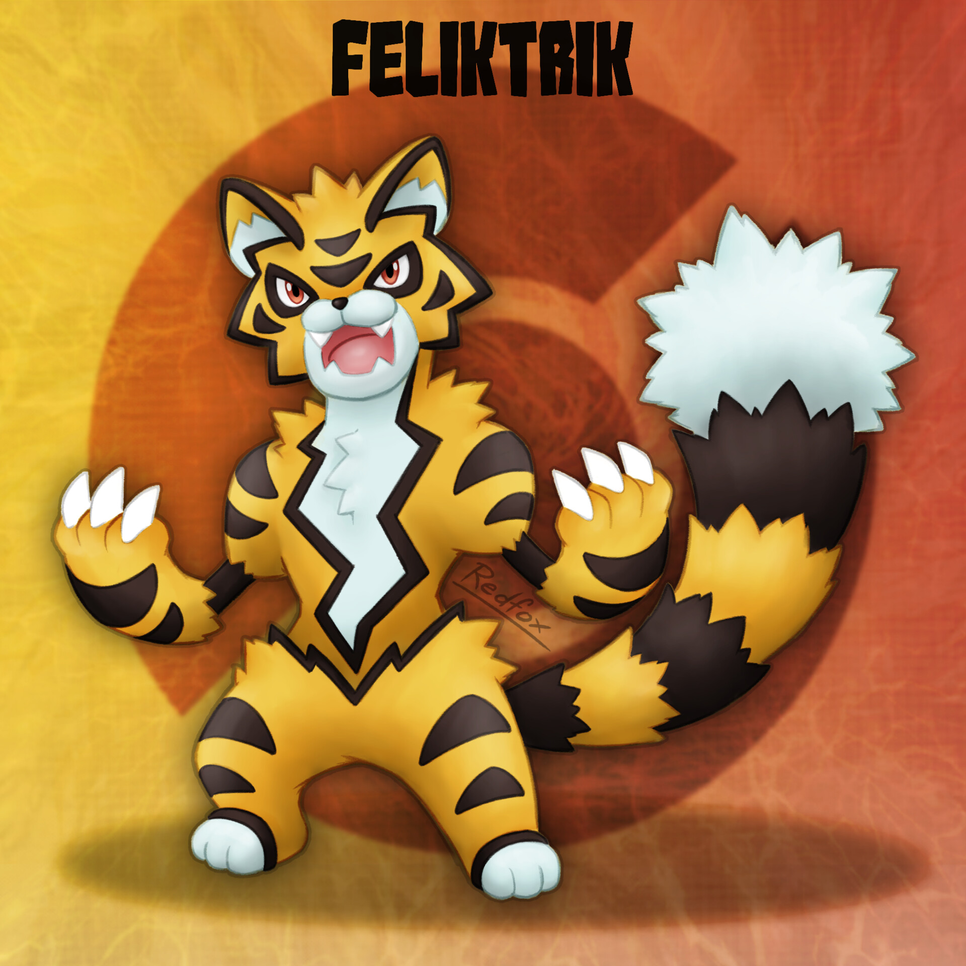 Redfox The Kitsune - Artwork Pokemon VP - Feliktrik