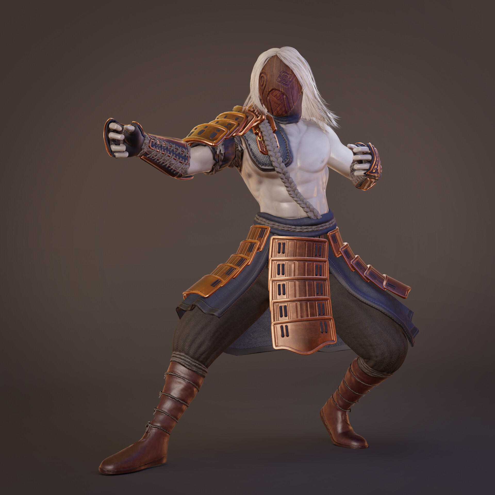 ArtStation - Voryn the masked samurai