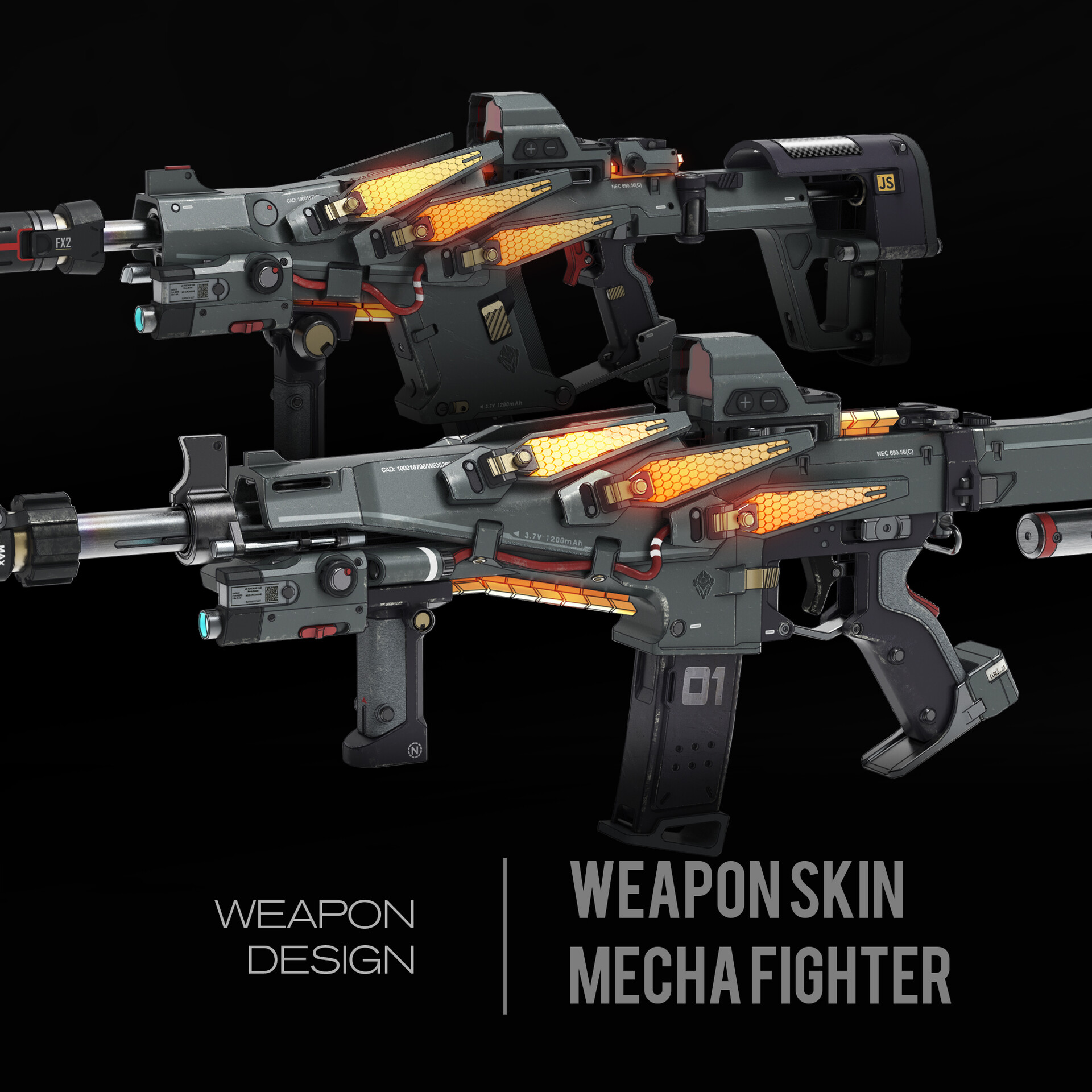 ArtStation - Weapon Skin_Mecha Fighter