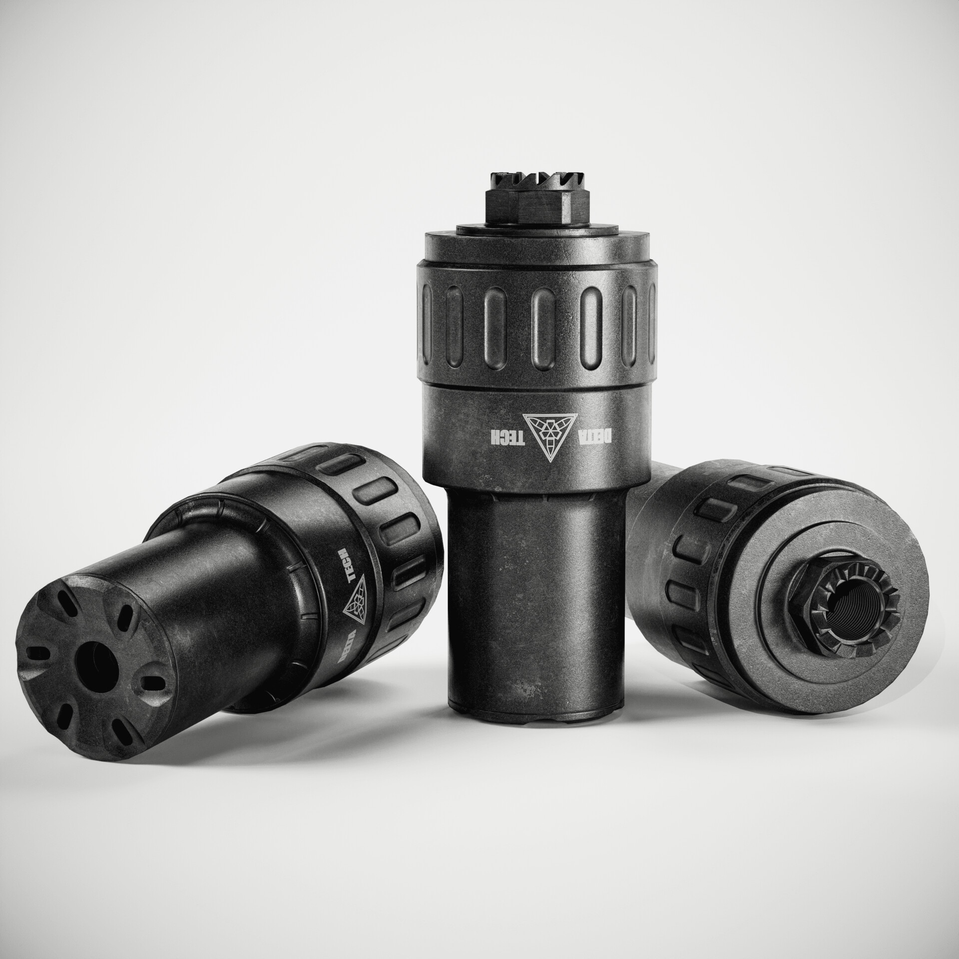 ArtStation - Delta-Tek MPI KP-9 9×19 flash hider