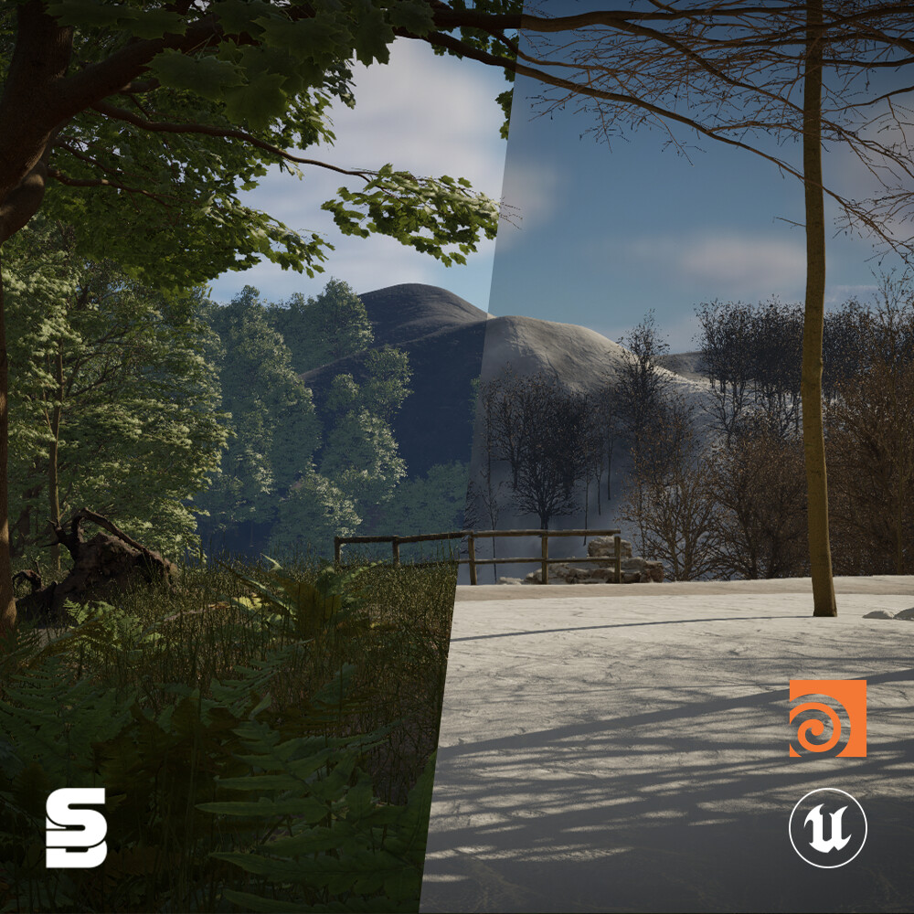 ArtStation - Nordic Landscape - UE5 Environment & Master Materials