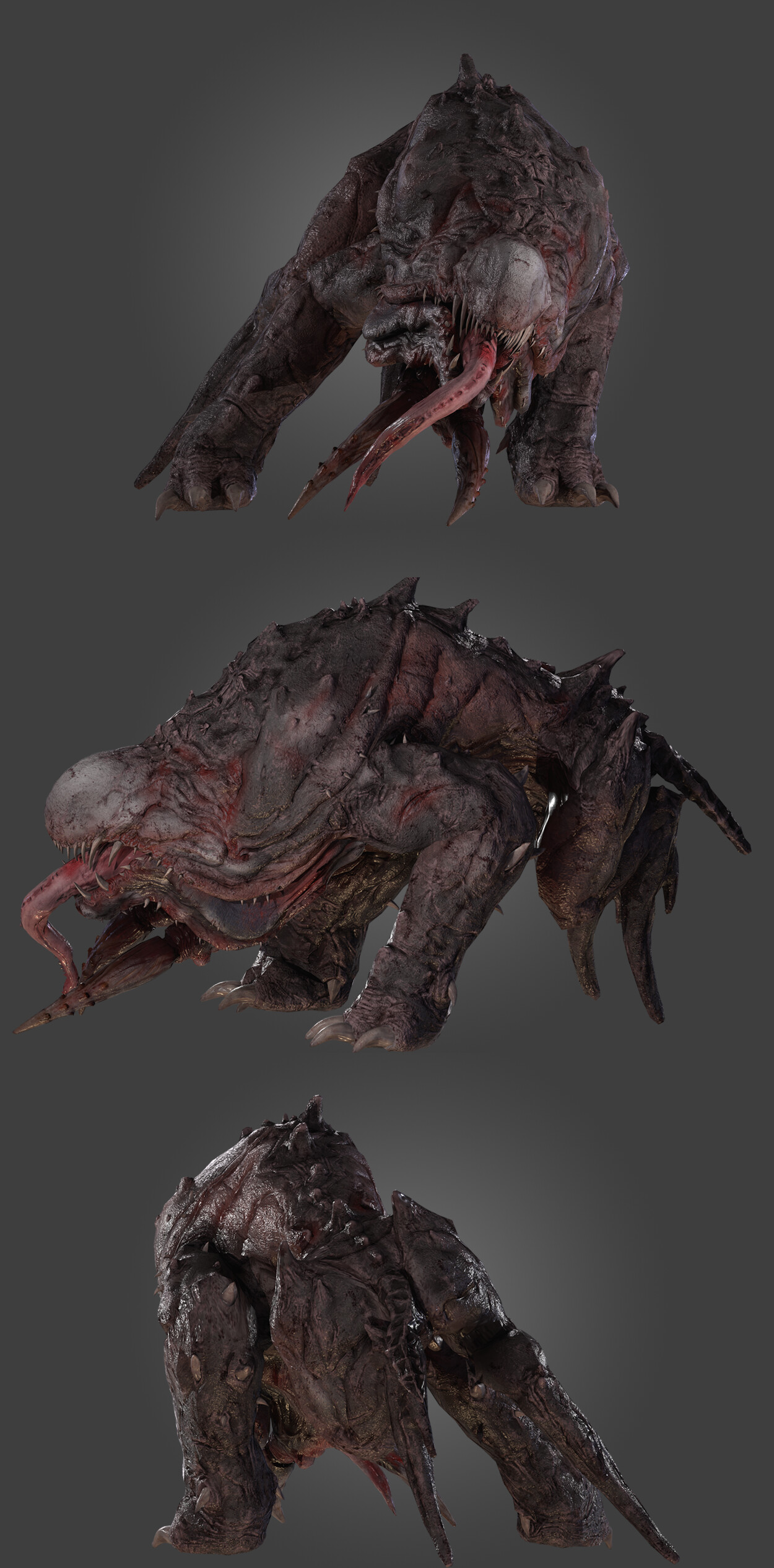 ArtStation - Helldog monster 3D modeling
