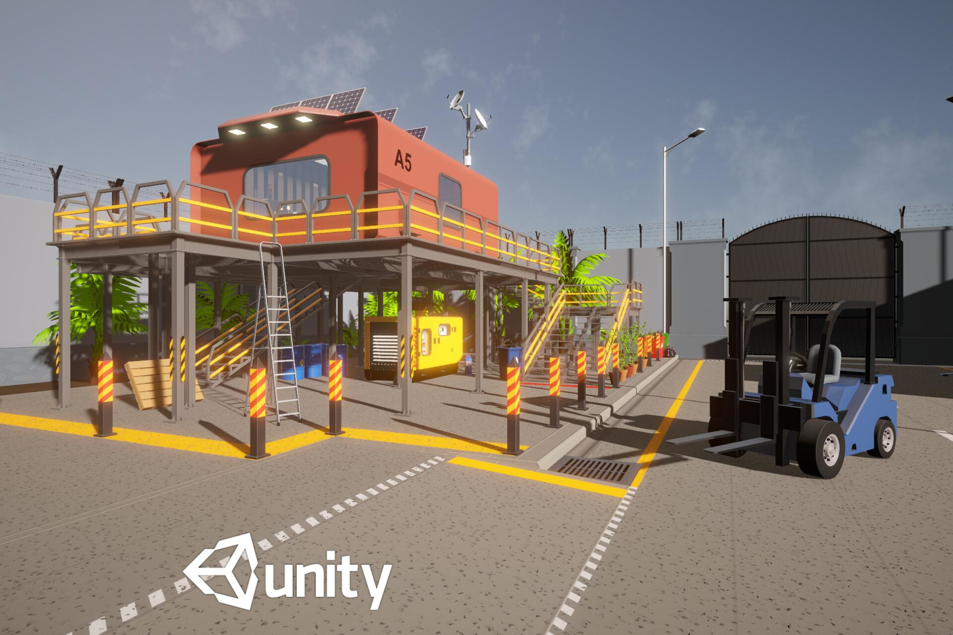 ArtStation - 360 Container Yard