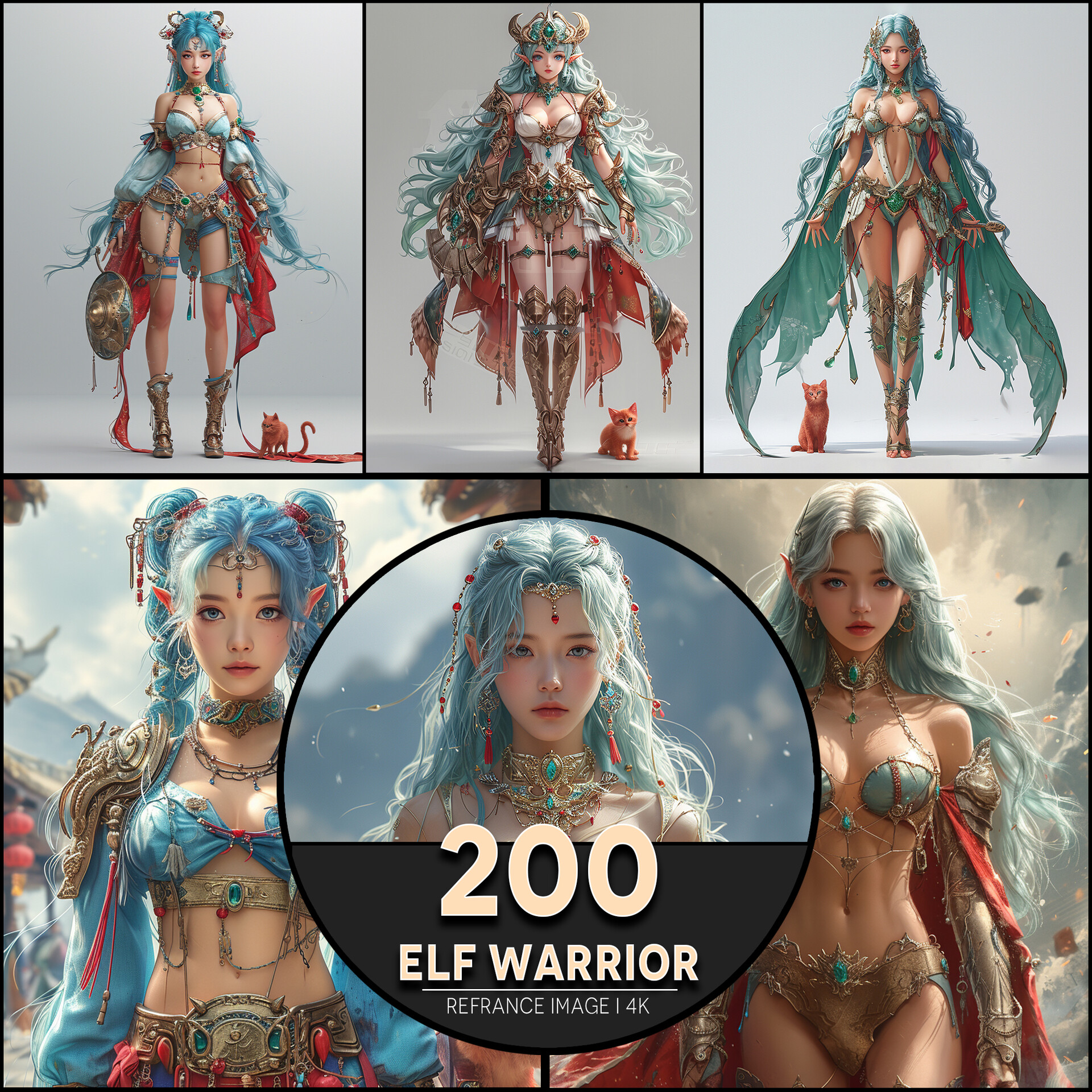 ArtStation - Elf Warrior 4K Reference/Concept Images