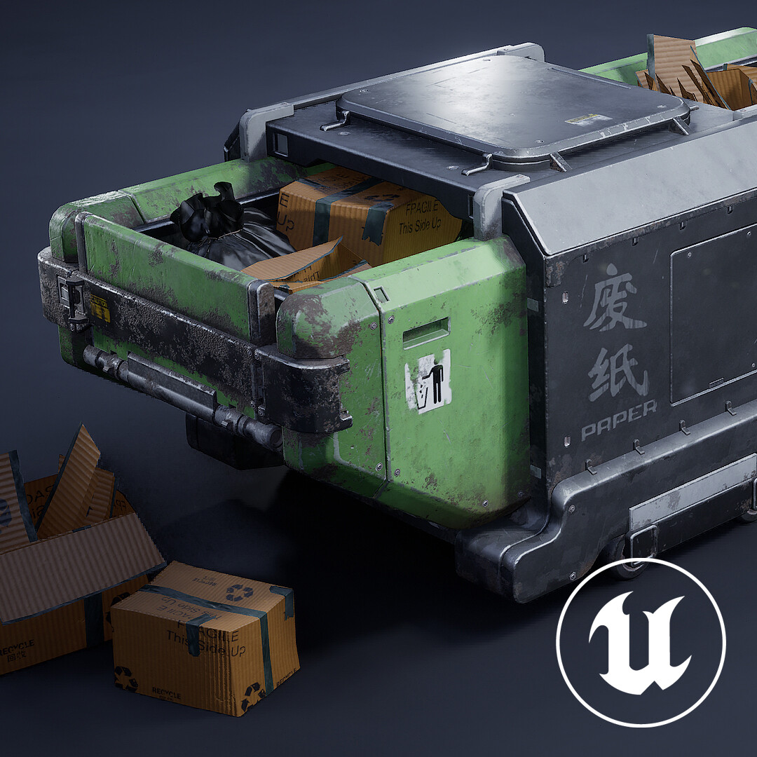 ArtStation - Trash Containers [UE5]