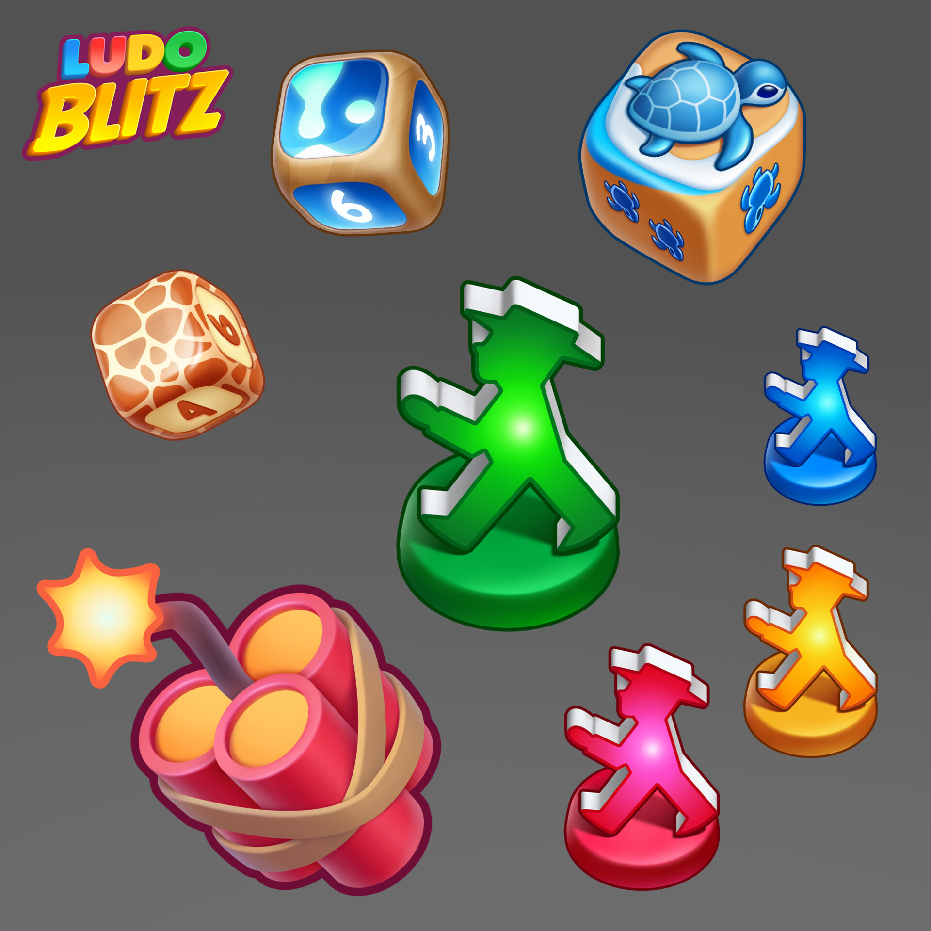 ArtStation - LUDO BLITZ - UI elements