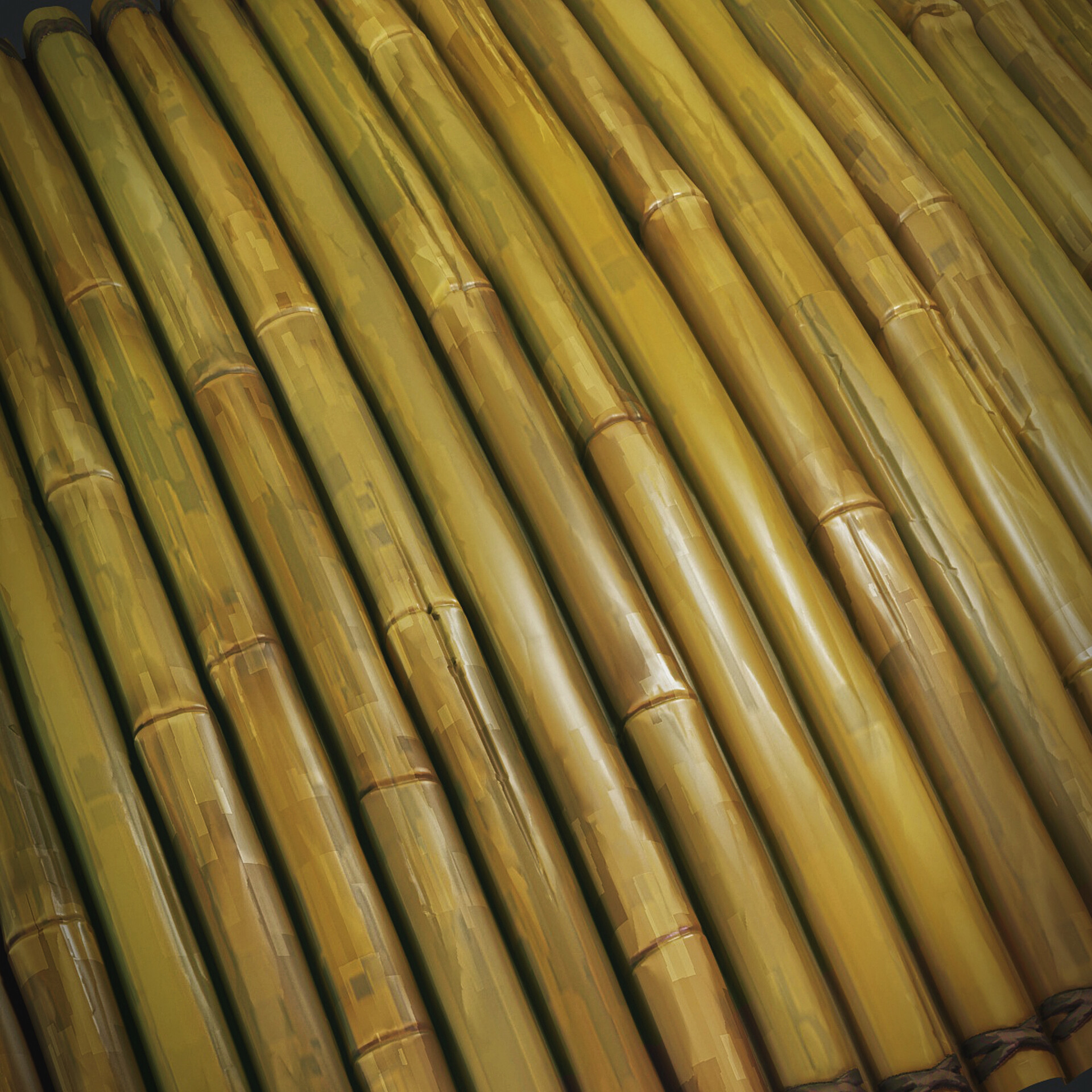 ArtStation - Bamboo Wall