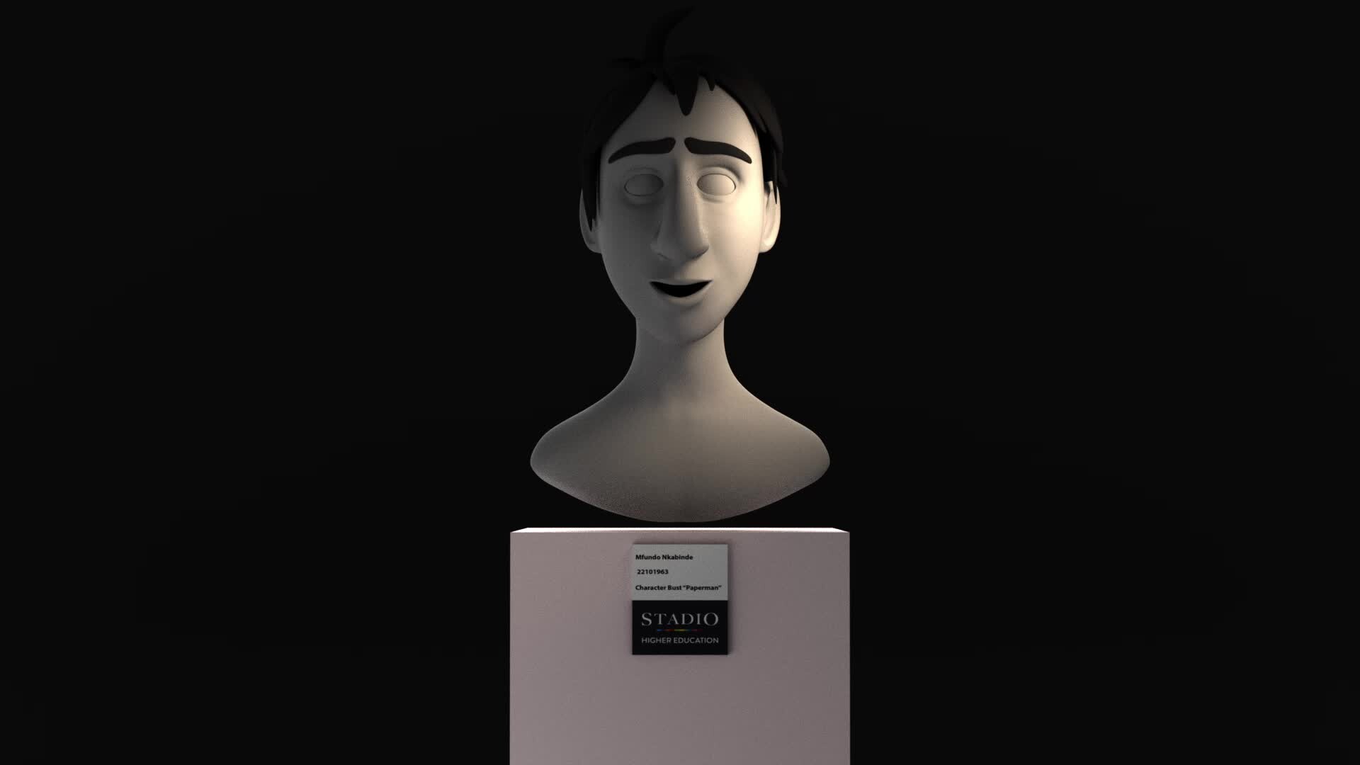 ArtStation - Character Bust: George from Disney's PaperMan