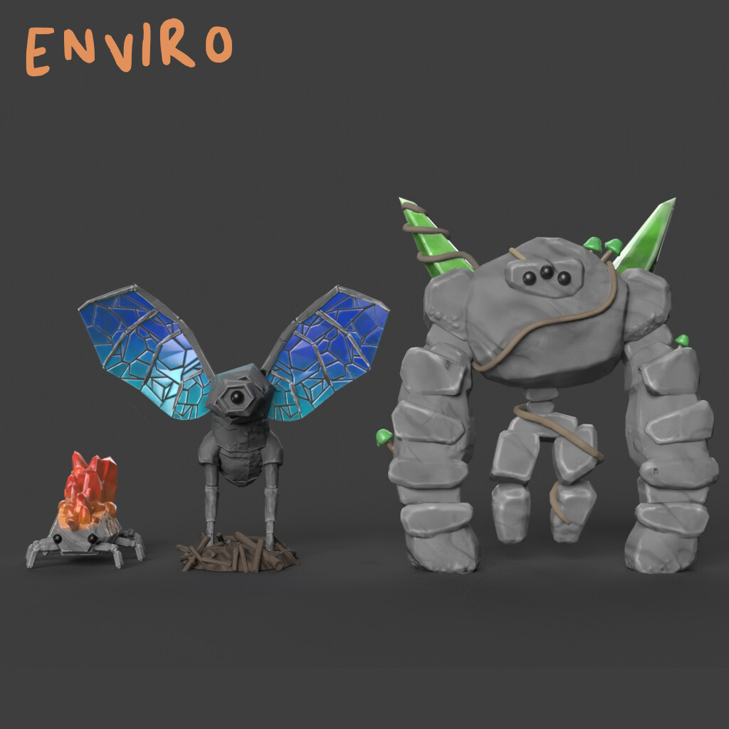 ArtStation - Goblins Go Boom Enemy design process