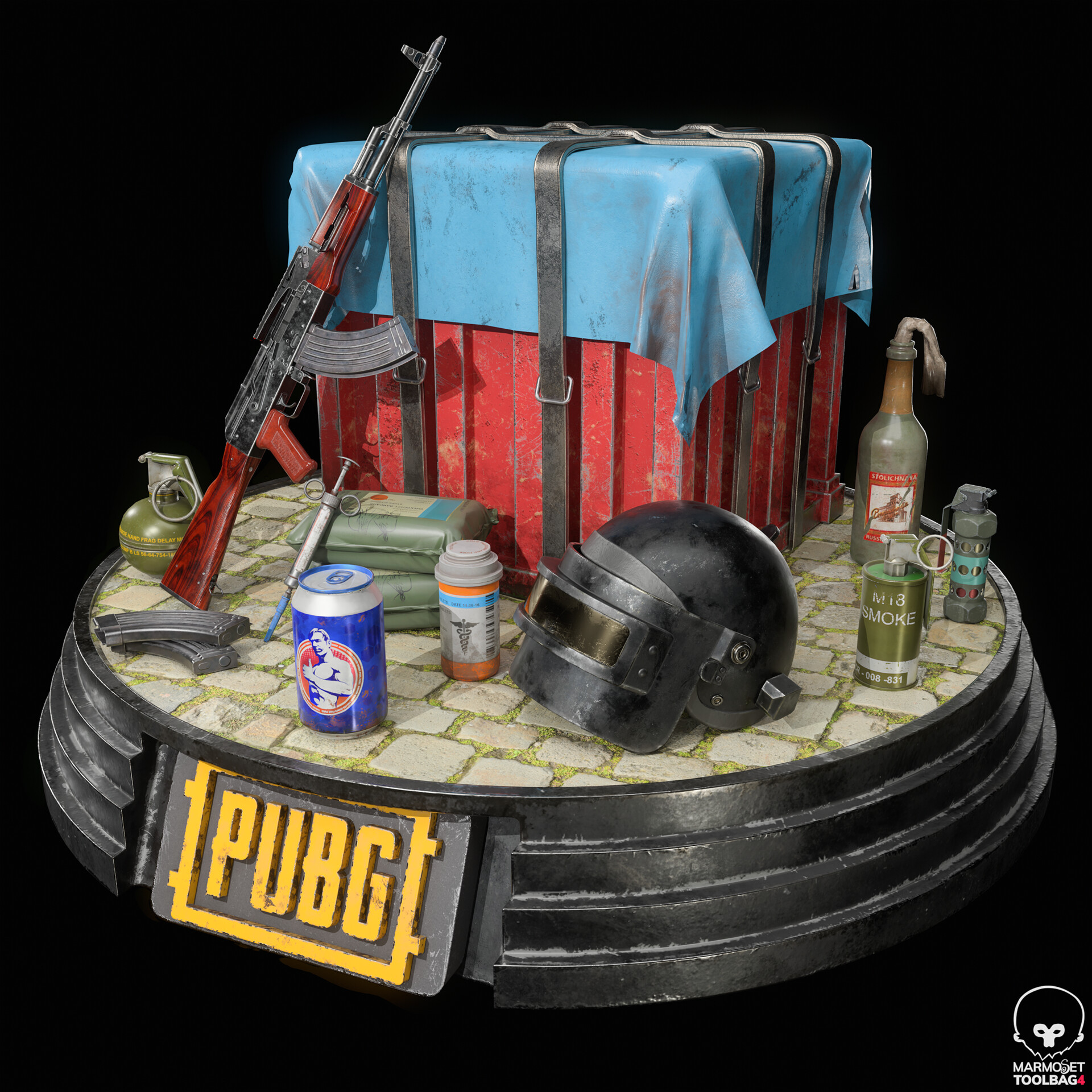 ArtStation - PUBG Prop Decoration Piece