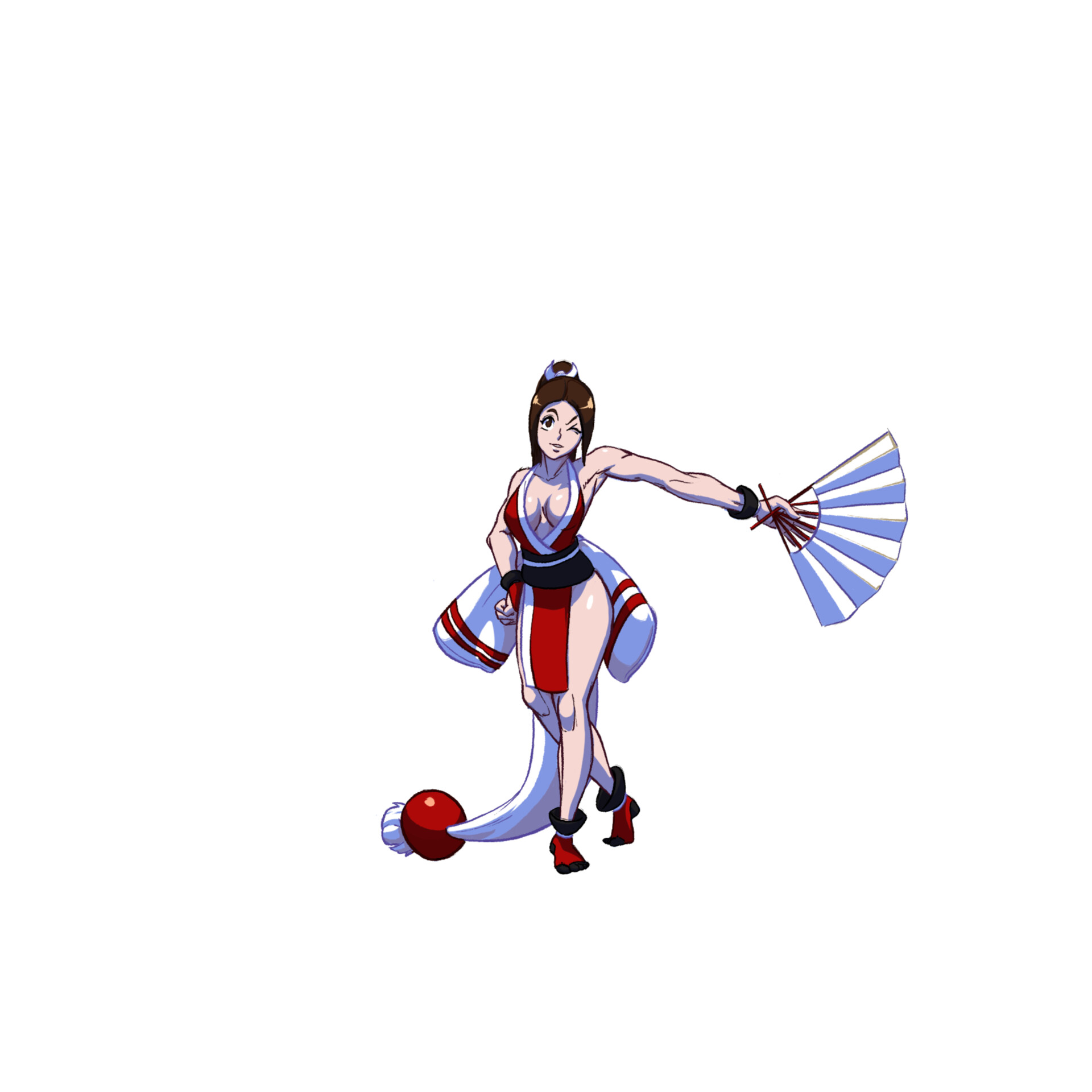 ArtStation - Mai Shiranui win pose animation