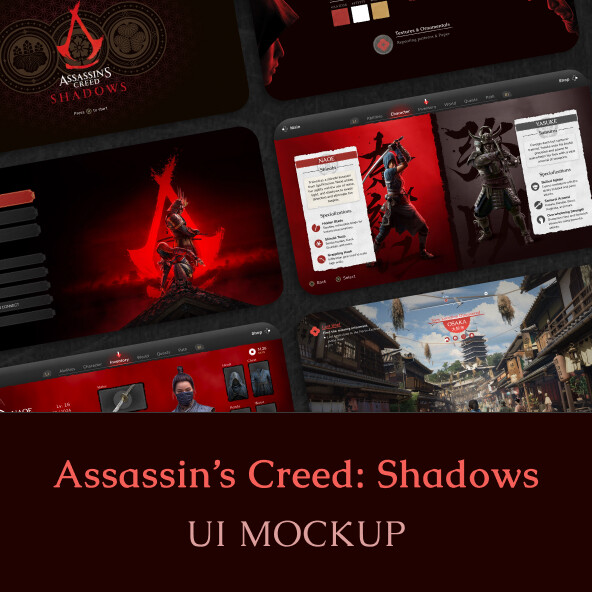 ArtStation - Assassin's Creed: Shadows UI Mockup