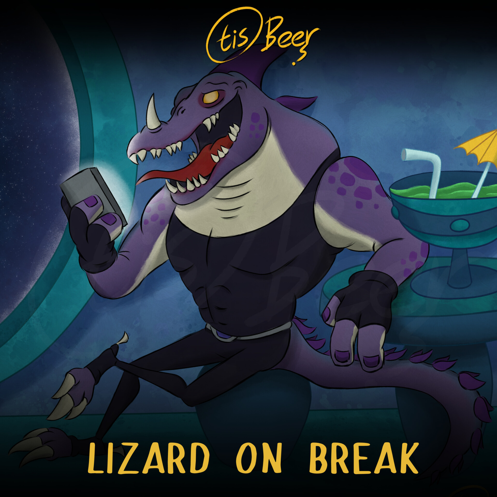 ArtStation - Lizard on break (Commission)