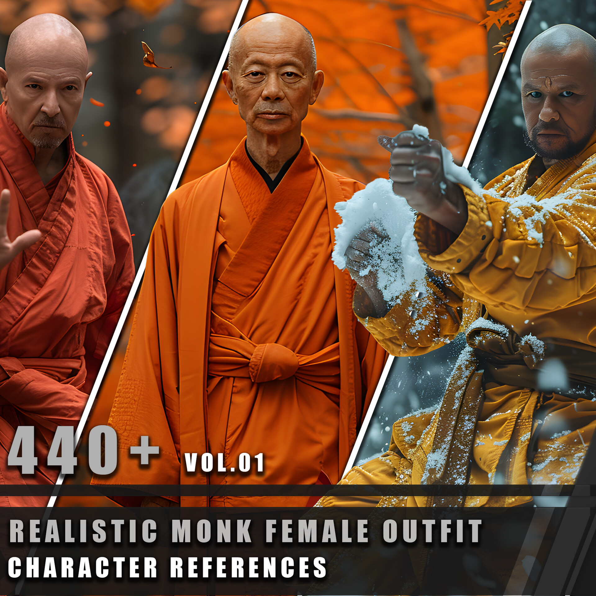 ArtStation - 440+ Realistic Monk Male Outfit - Character References Vol.01