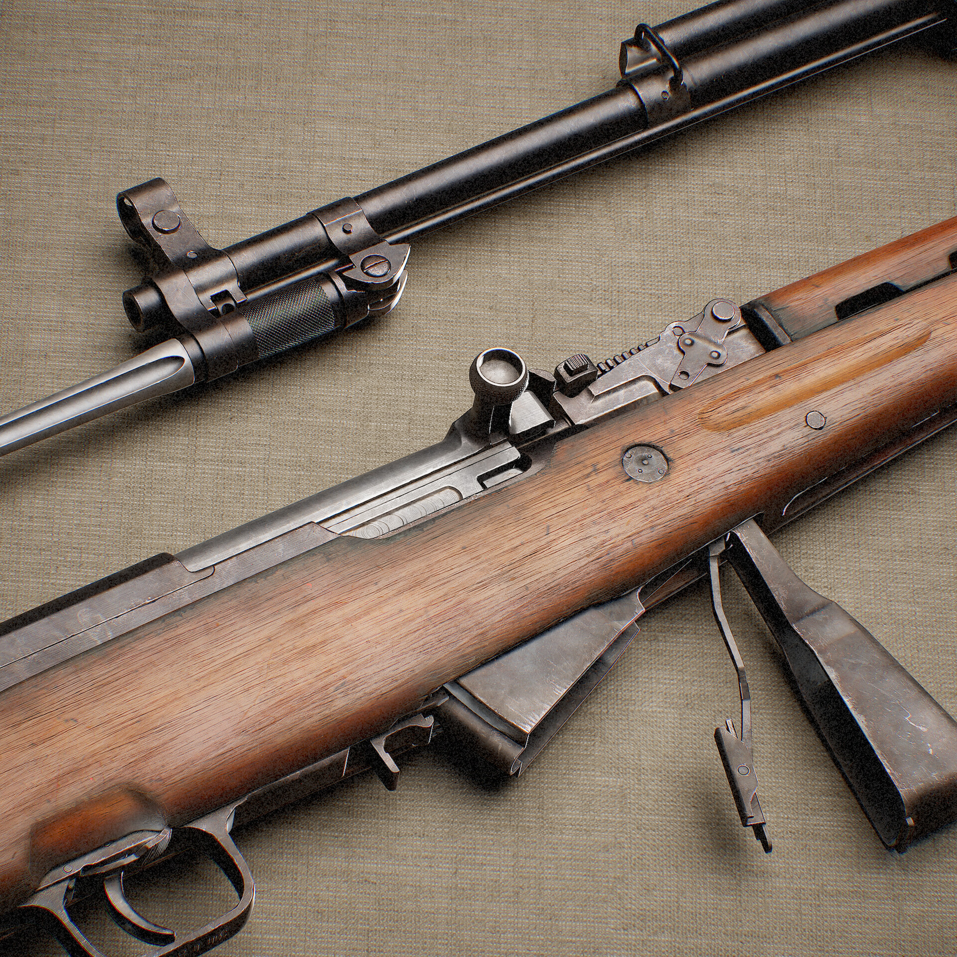 ArtStation - Personal Practice-Type-56 Semi Automatic Rifle