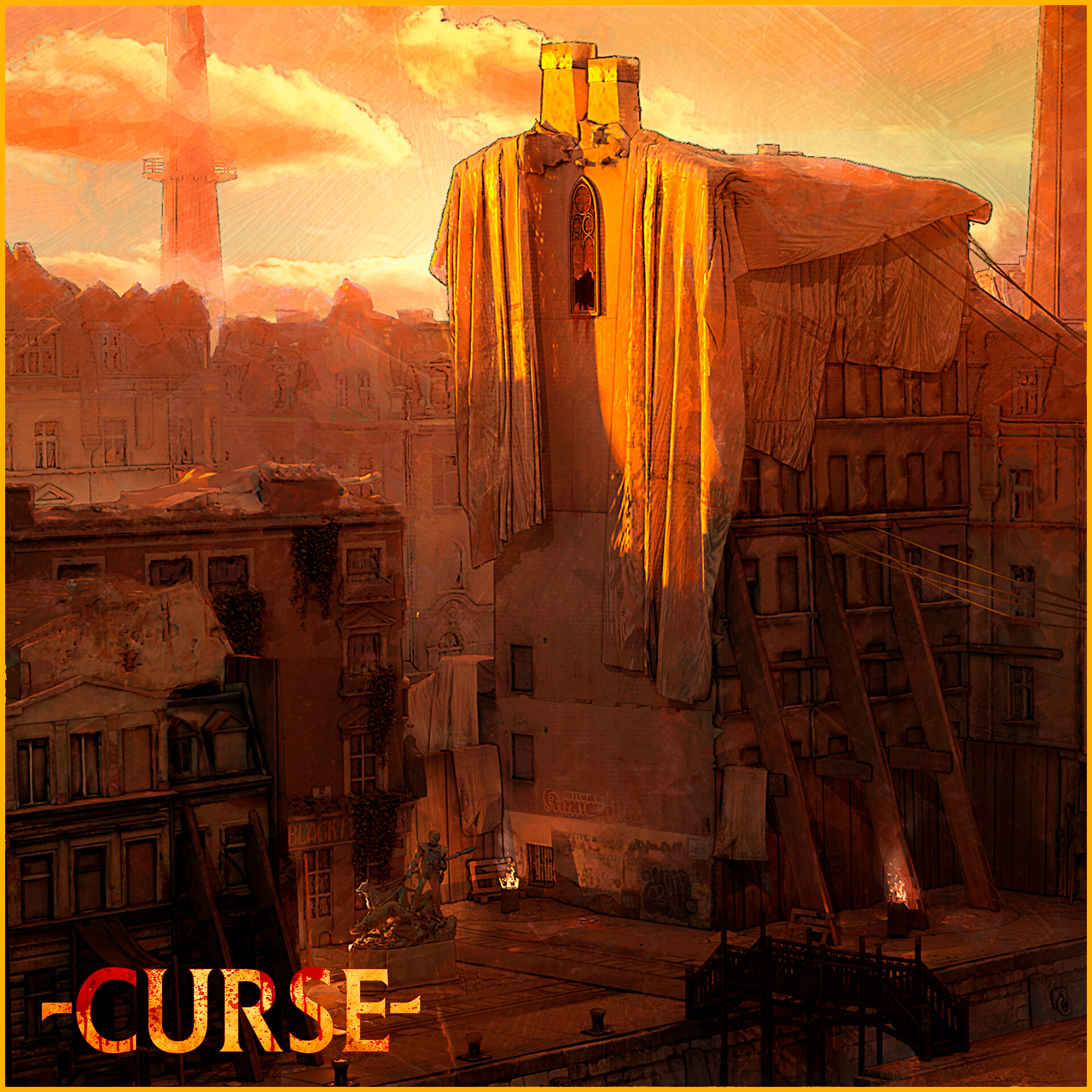 ArtStation - HarrowPort from my "Curse" school project