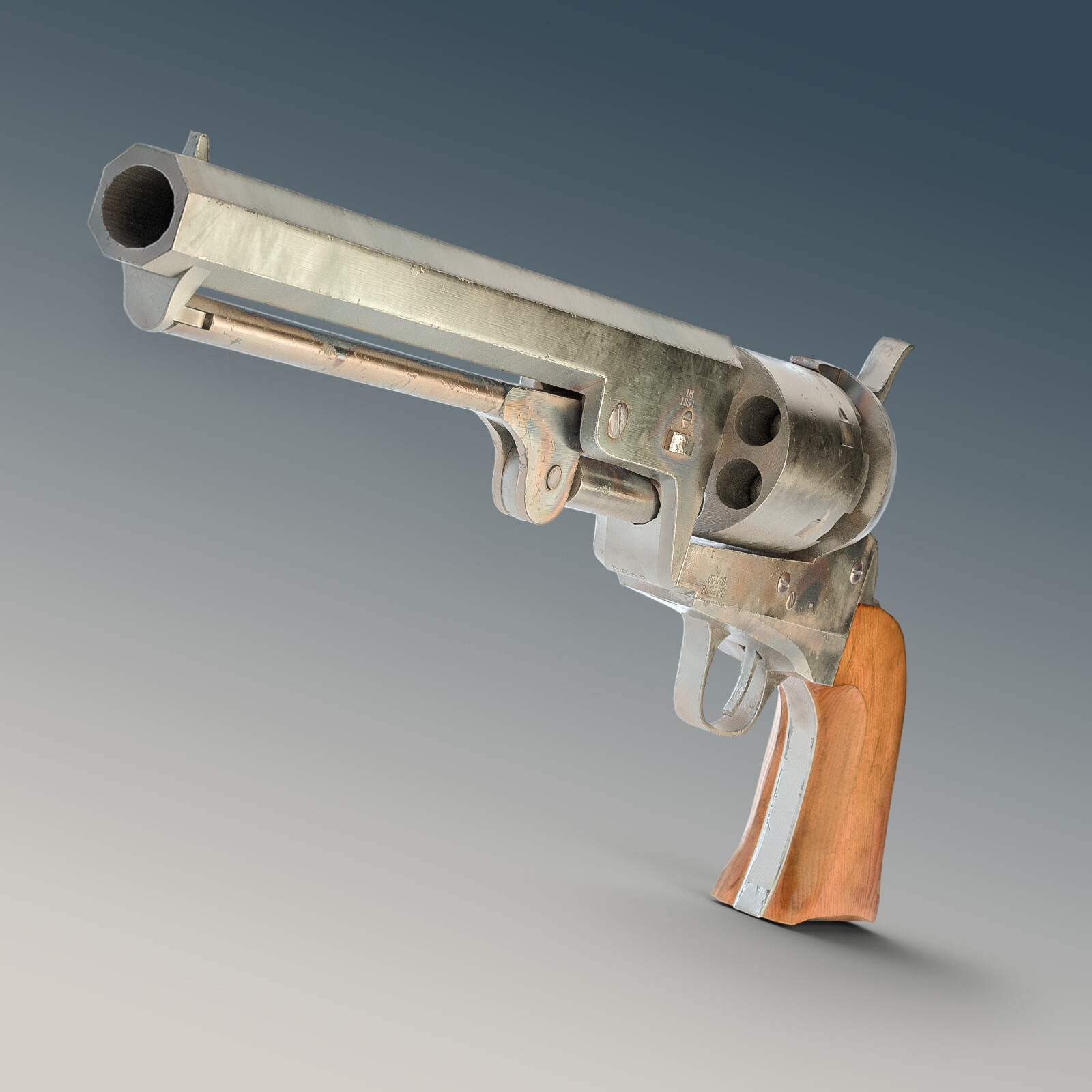 ArtStation - Revolver Colt Navy 1851
