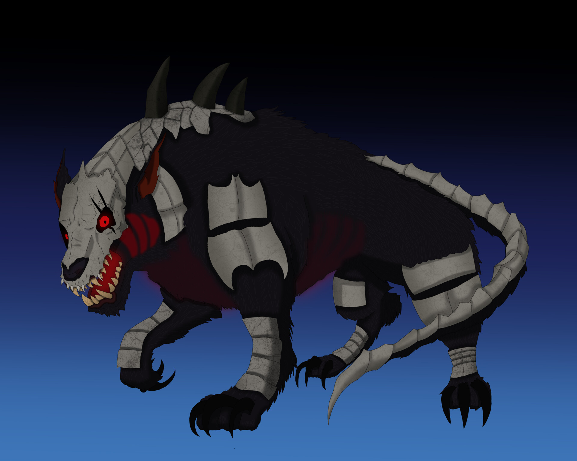 ArtStation - Ember the Hell Hound