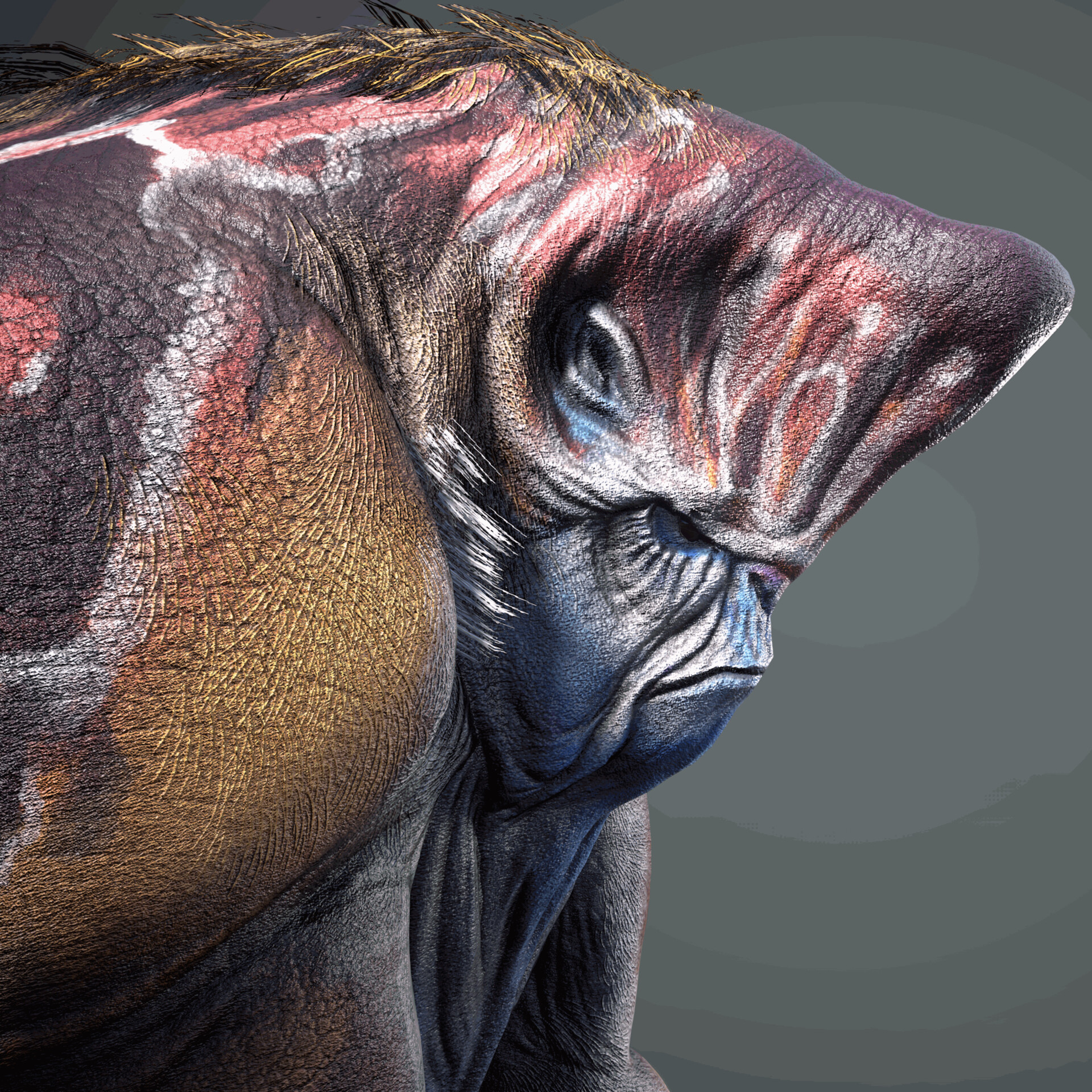 ArtStation - Alien Gorilla sculpt